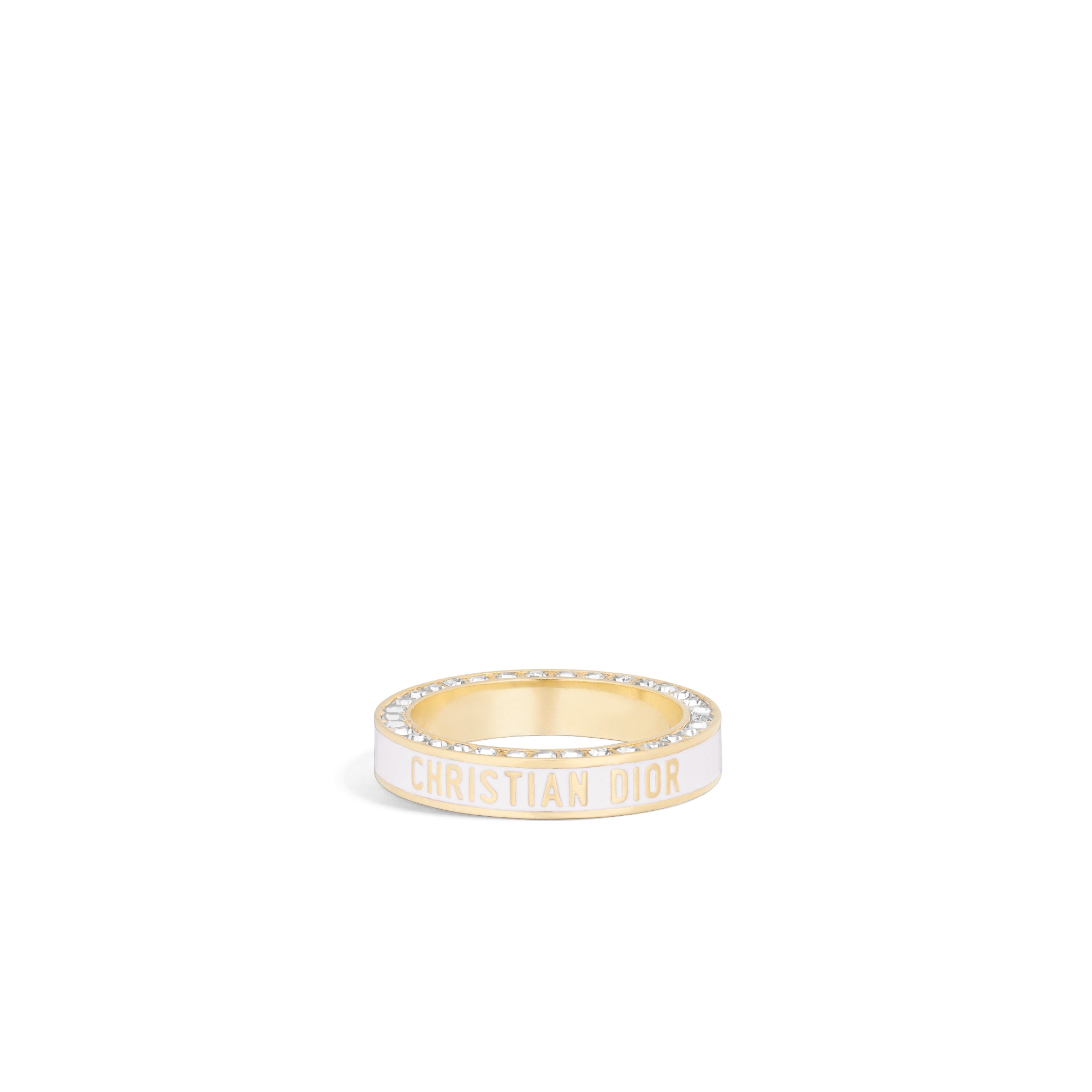 Dior Night Code Ring Gold-Finish Metal, White Crystals and White ...