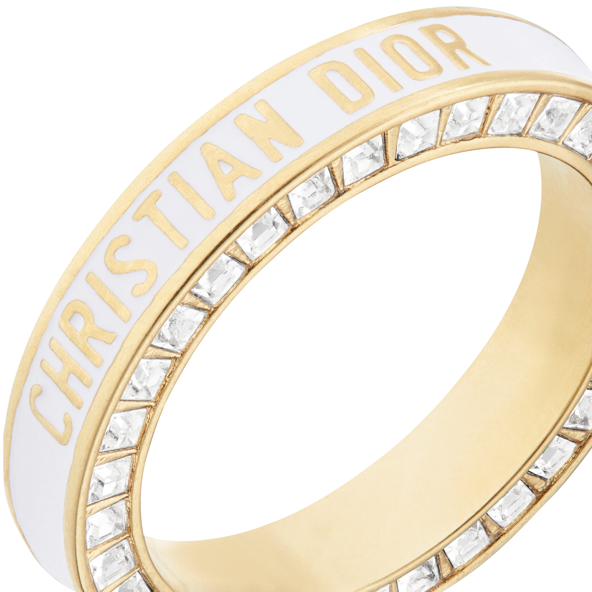 Dior Night Code Ring Gold-Finish Metal, White Crystals and White ...