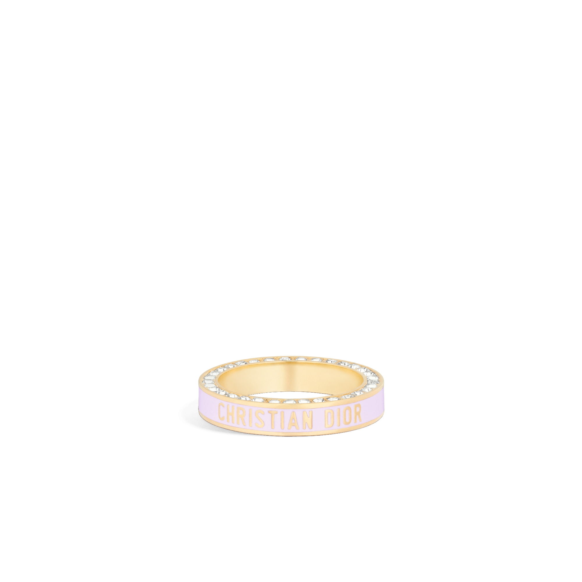 Dior Night Code Ring Gold-Finish Metal with White Crystals and Pale ...