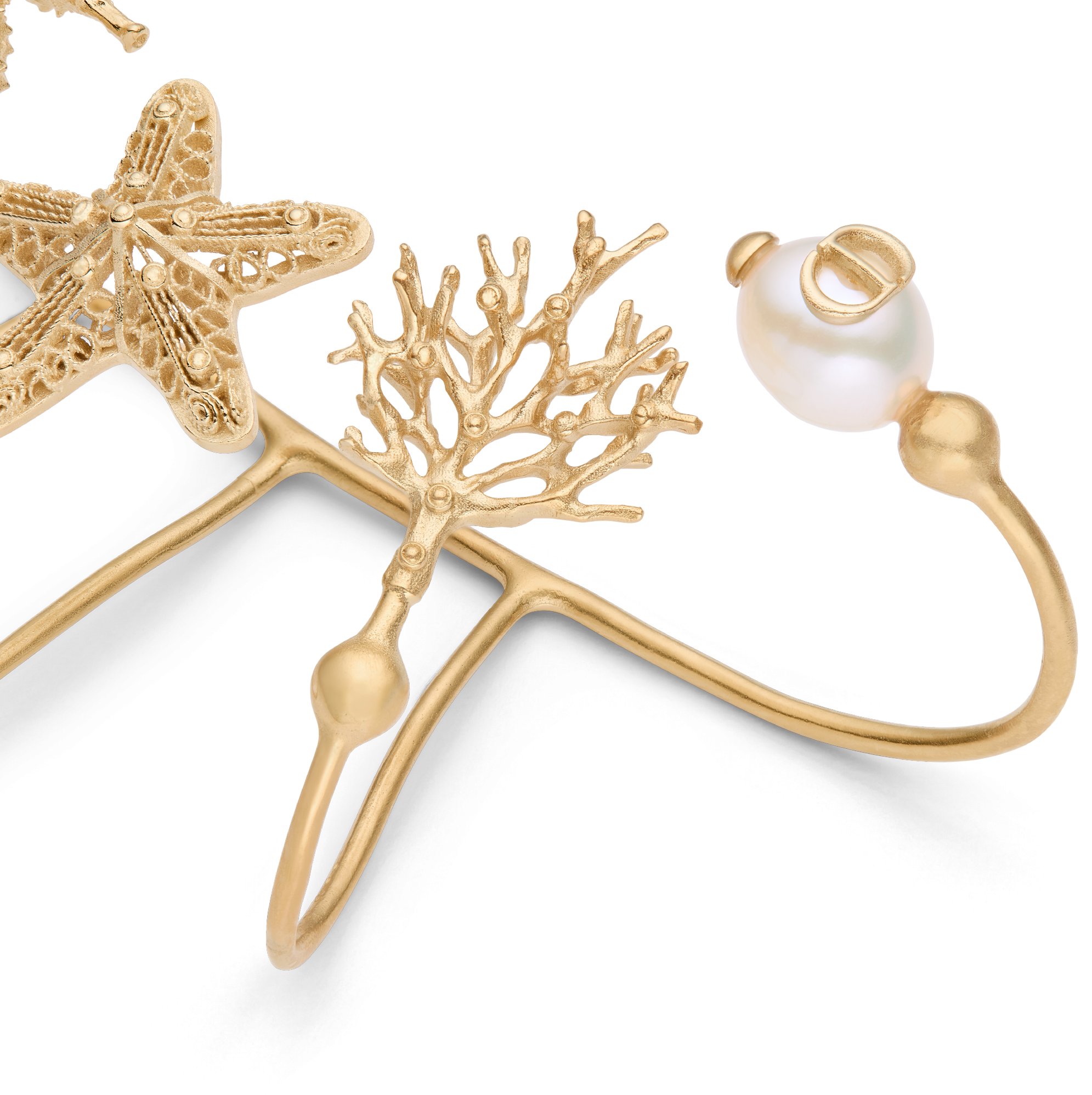 Dior Cabinet de Curiosités Hand Jewel Gold-Finish Metal and Freshwater ...