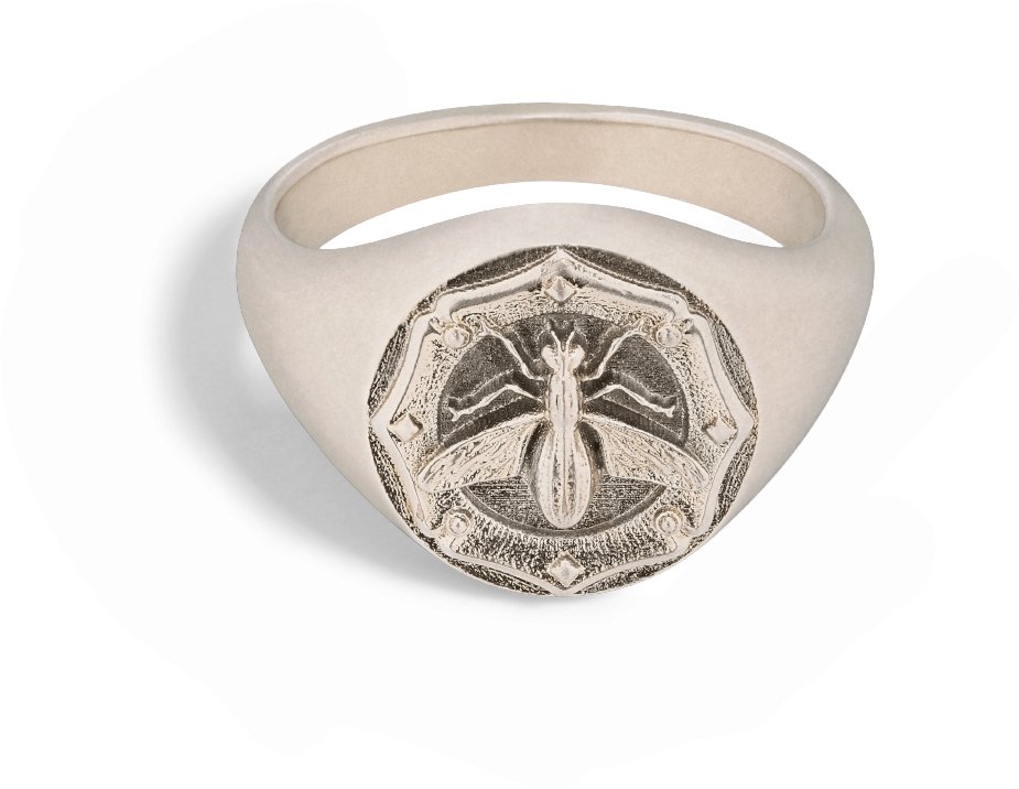 Dior Symbol Ring Semi-Matte Antique Palladium-Finish Metal | DIOR