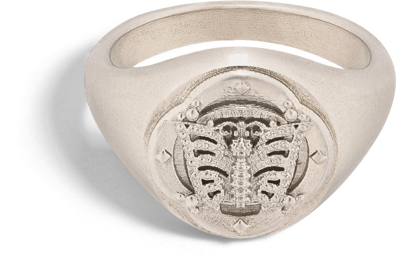Dior Symbol Ring Semi-Matte Antique Palladium-Finish Metal | DIOR