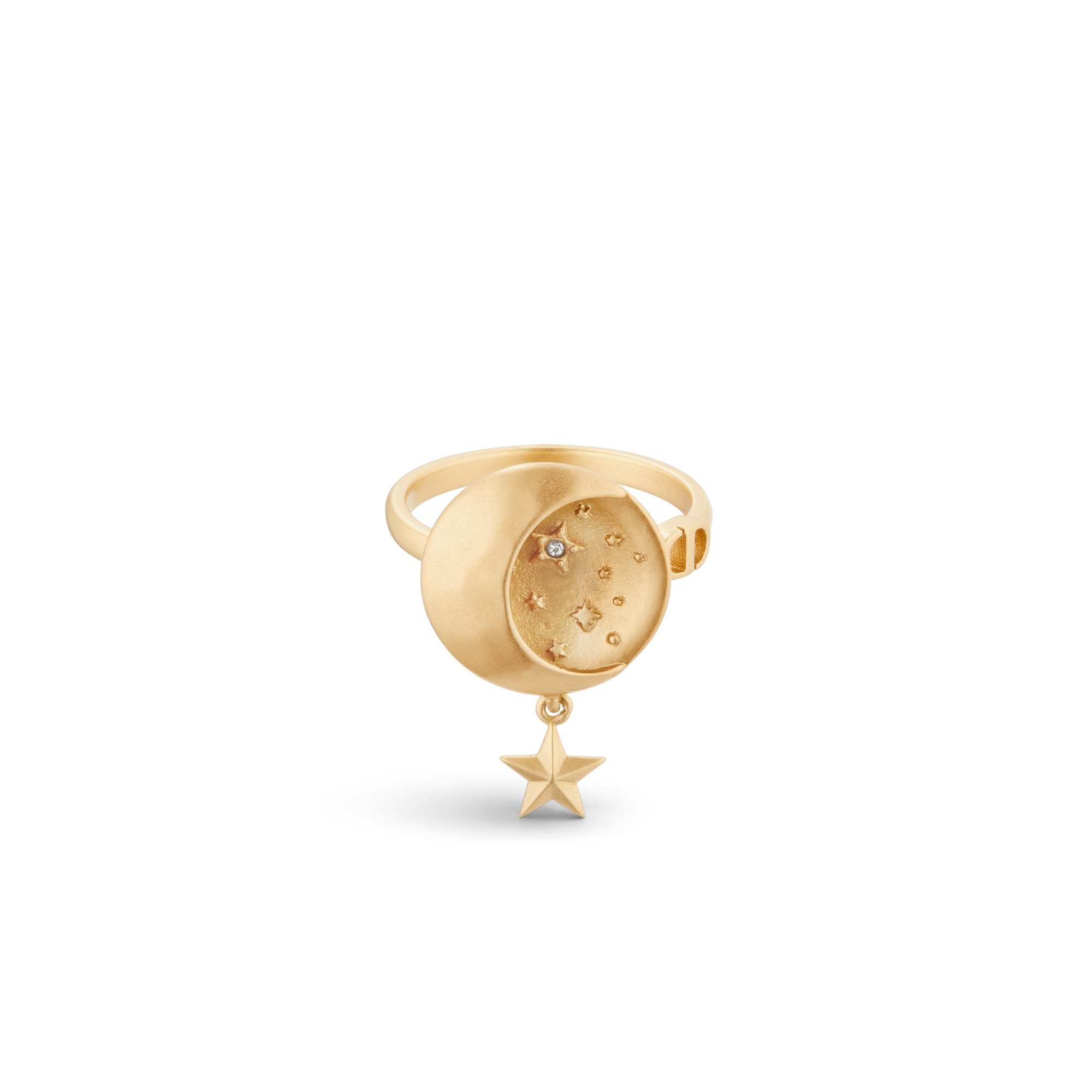Dior Astral Ring Gold-Finish Metal and Silver-Tone Crystal | DIOR