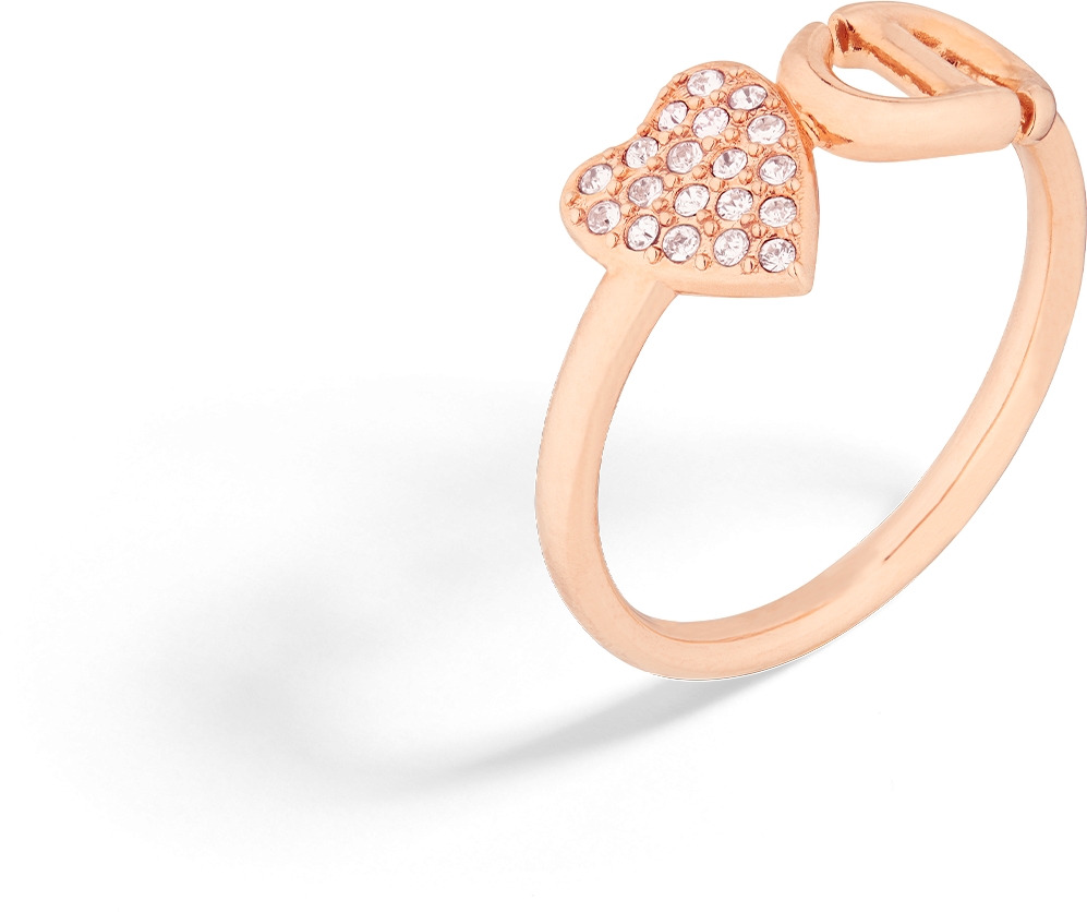 CD Navy Ring Pink-Finish Metal and Pink Crystals | DIOR