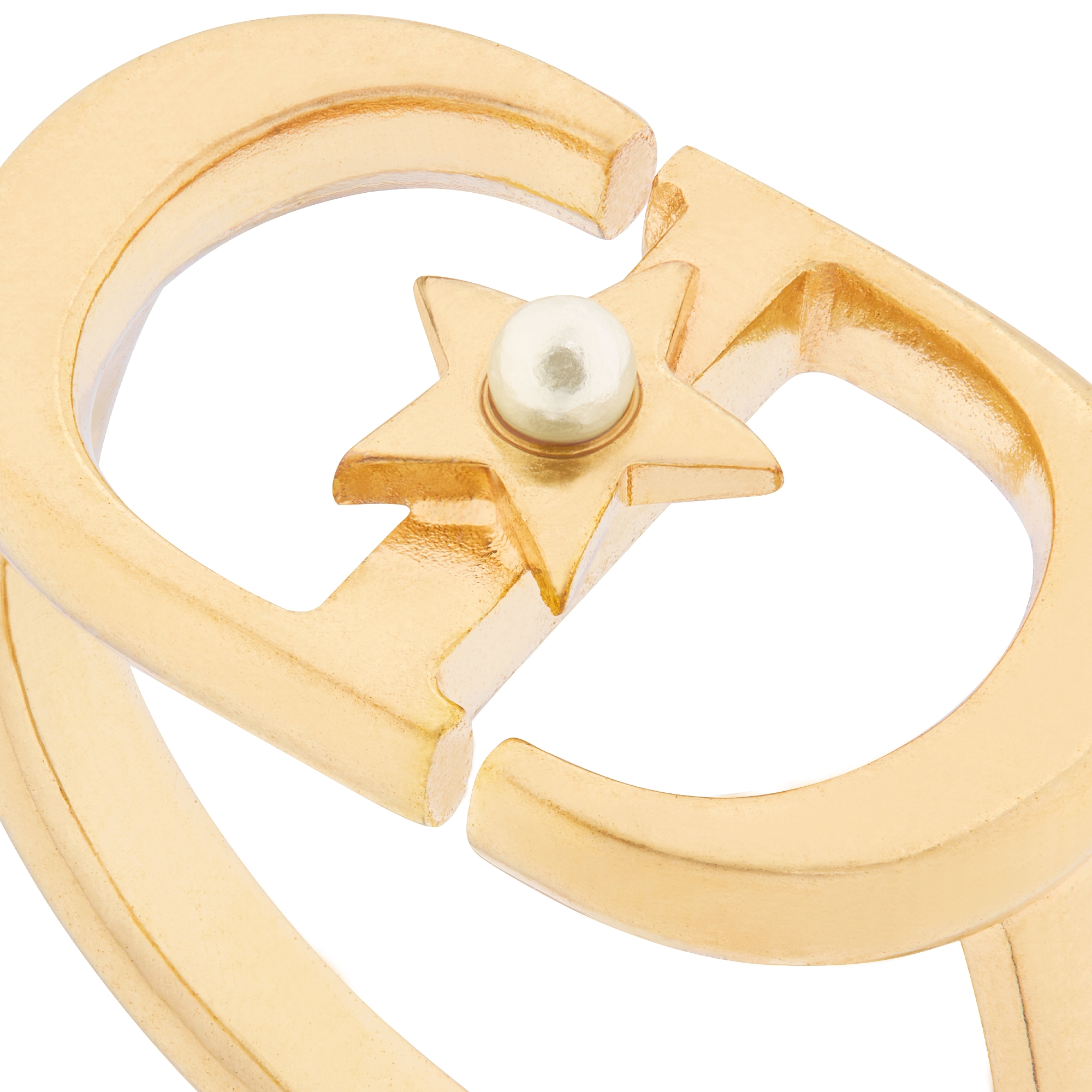 Lucky 30 Montaigne-ring Metaal met goudkleurige afwerking en witte ...