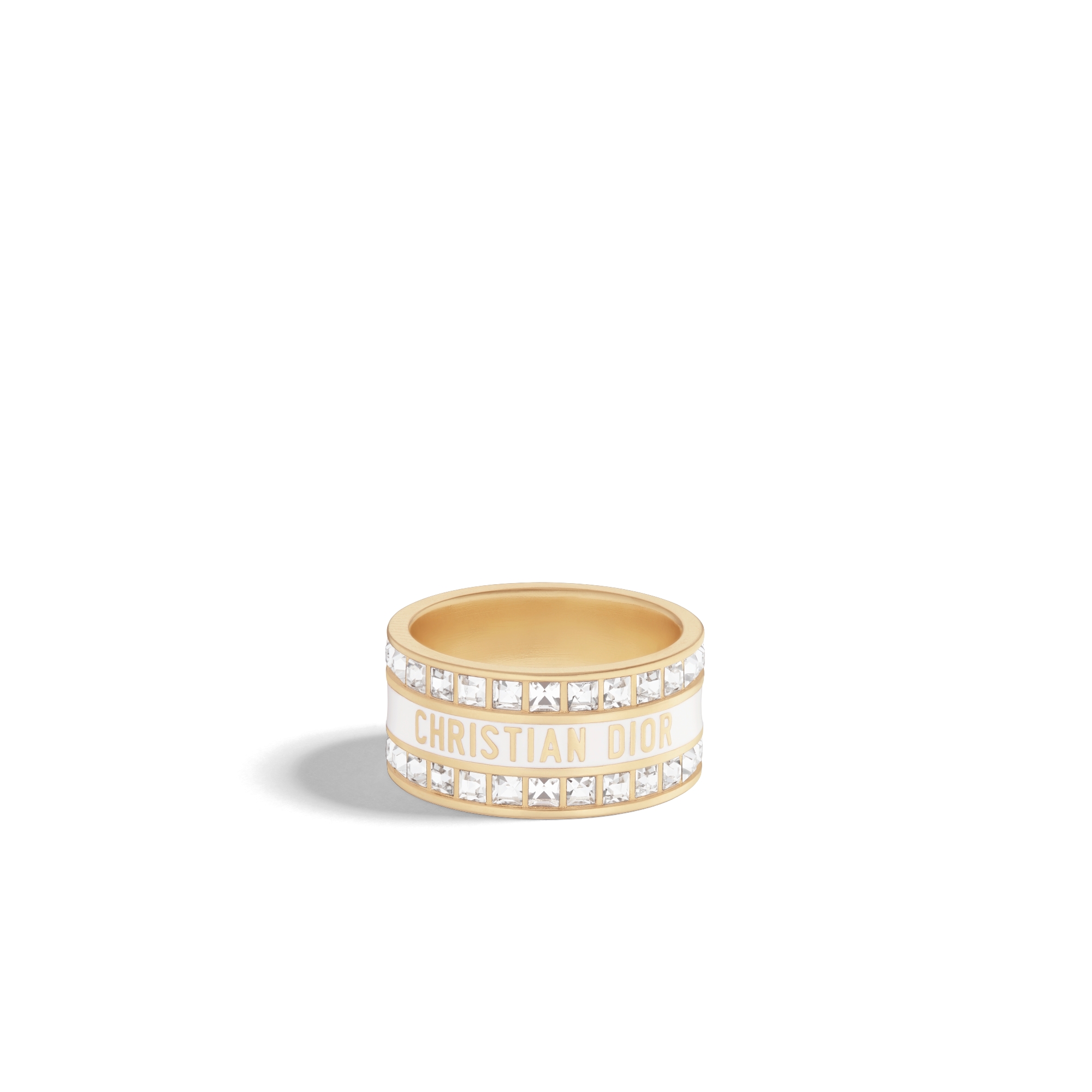 Dior Night Code Ring Gold-Finish Metal, White Crystals and Latte ...
