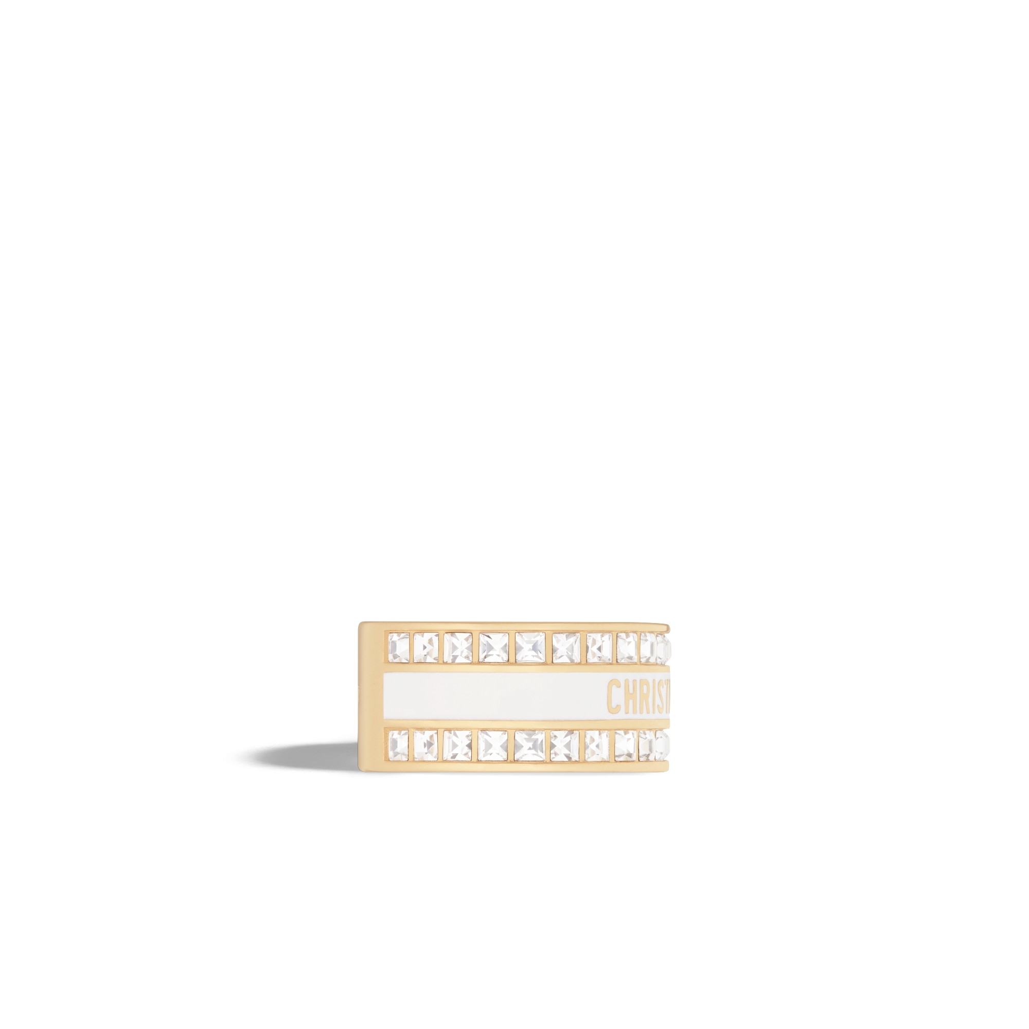 Dior Night Code Ring Gold-Finish Metal, White Crystals and Latte ...
