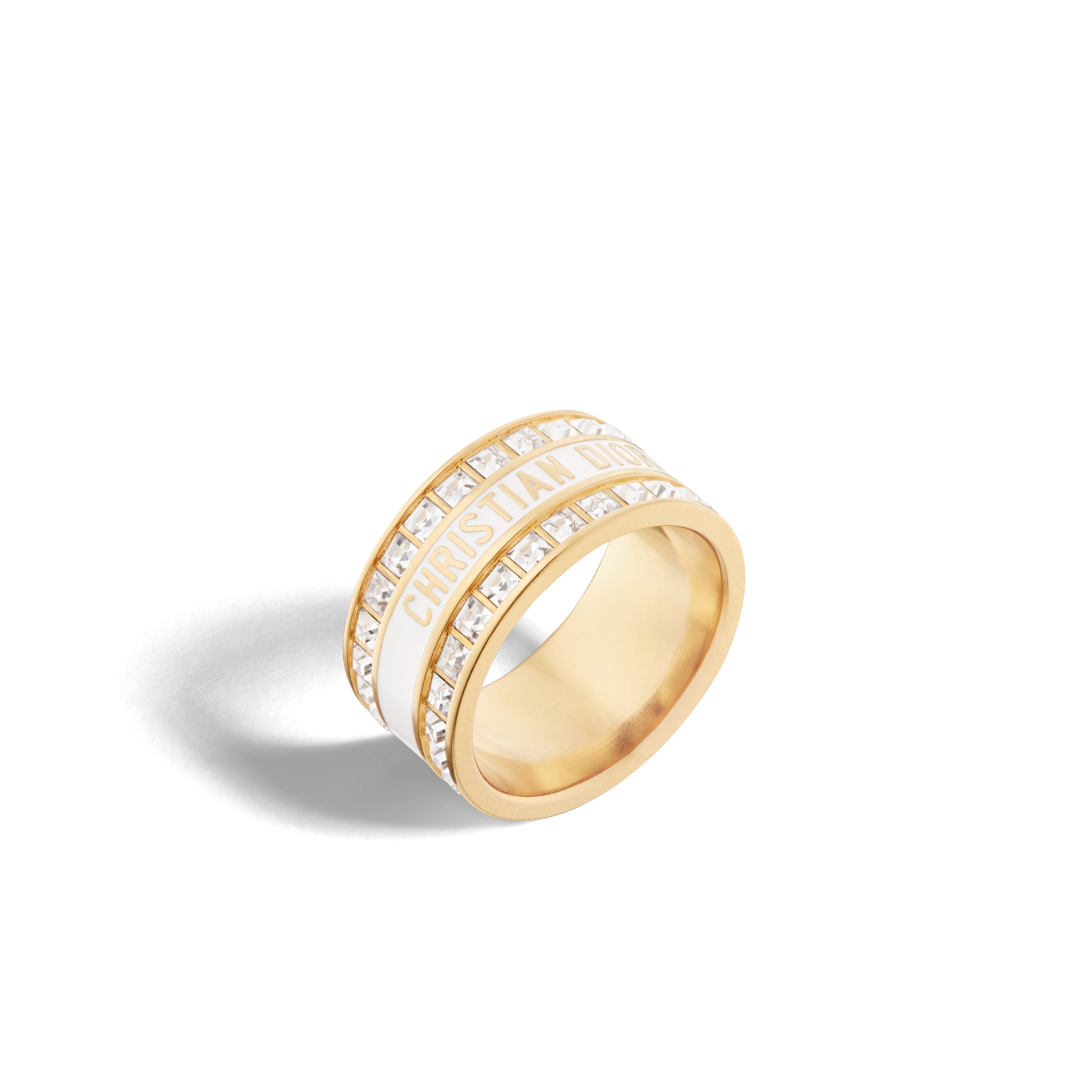 Dior Night Code Ring Gold-Finish Metal, White Crystals and Latte ...