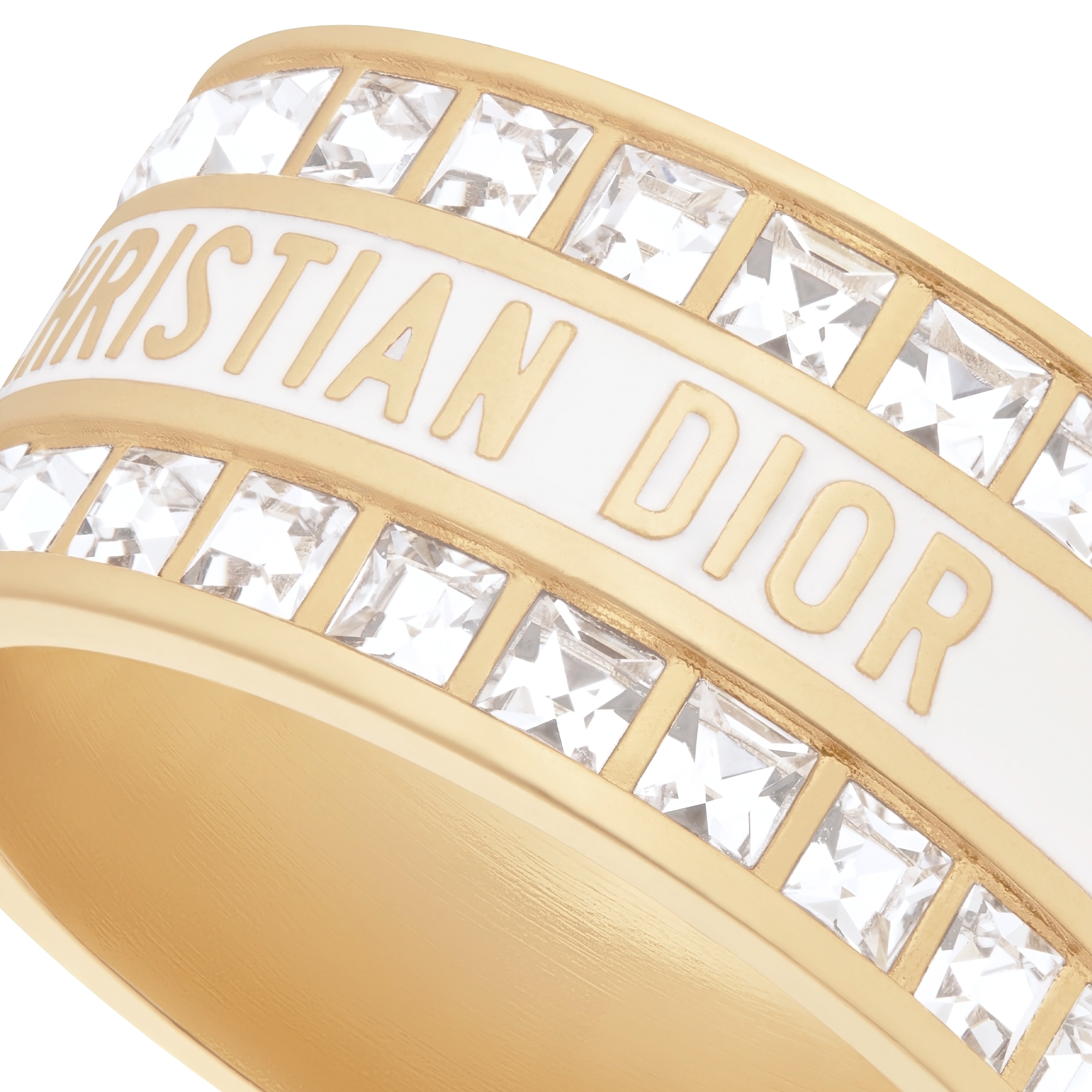 Dior Night Code Ring Gold-Finish Metal, White Crystals and Latte ...