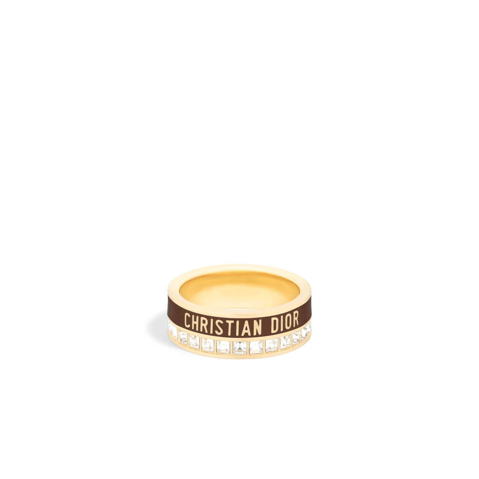 Dior Night Code Ring Gold-Finish Metal, White Crystals and Tobacco ...