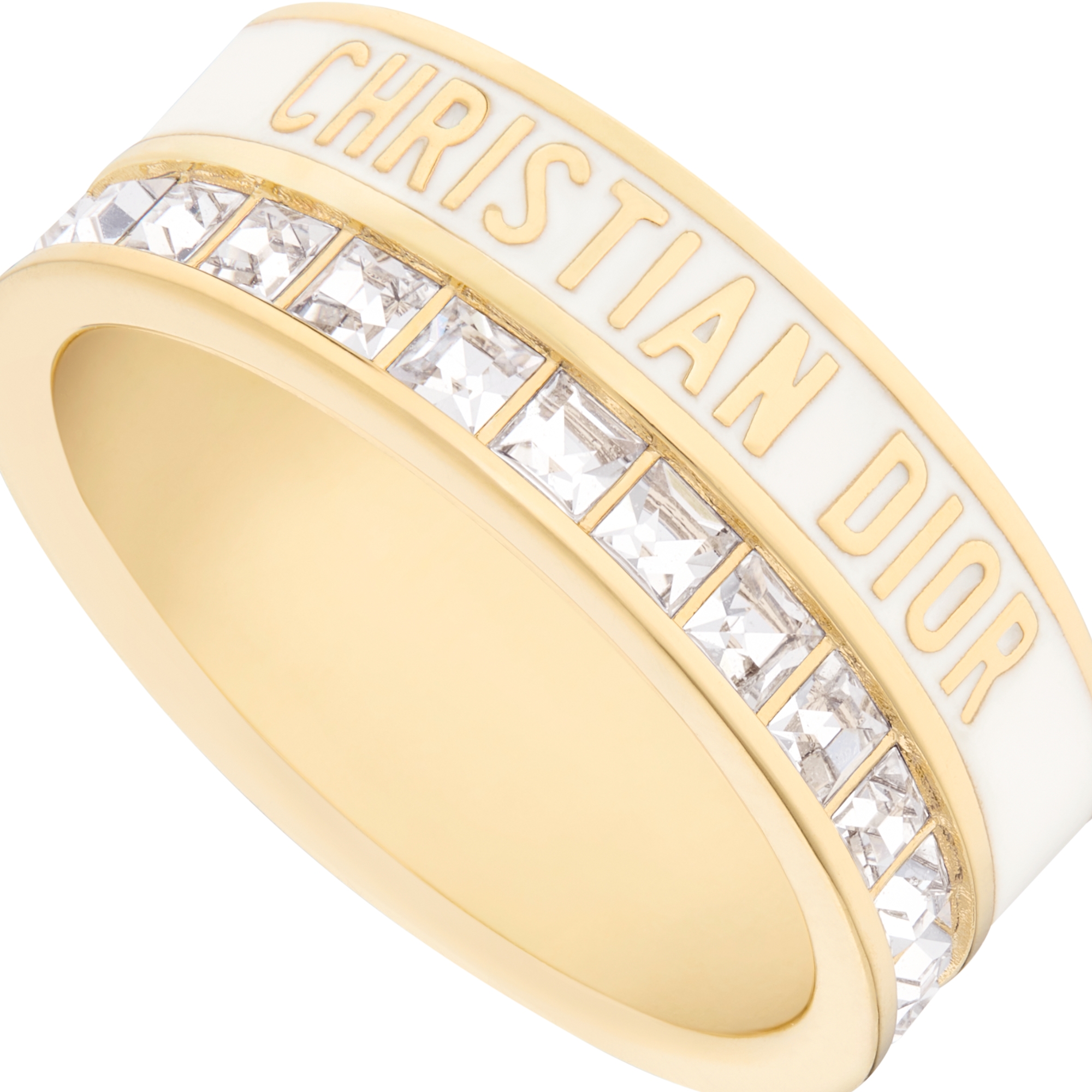Dior Night Code Ring Gold-Finish Metal, White Crystals and White ...