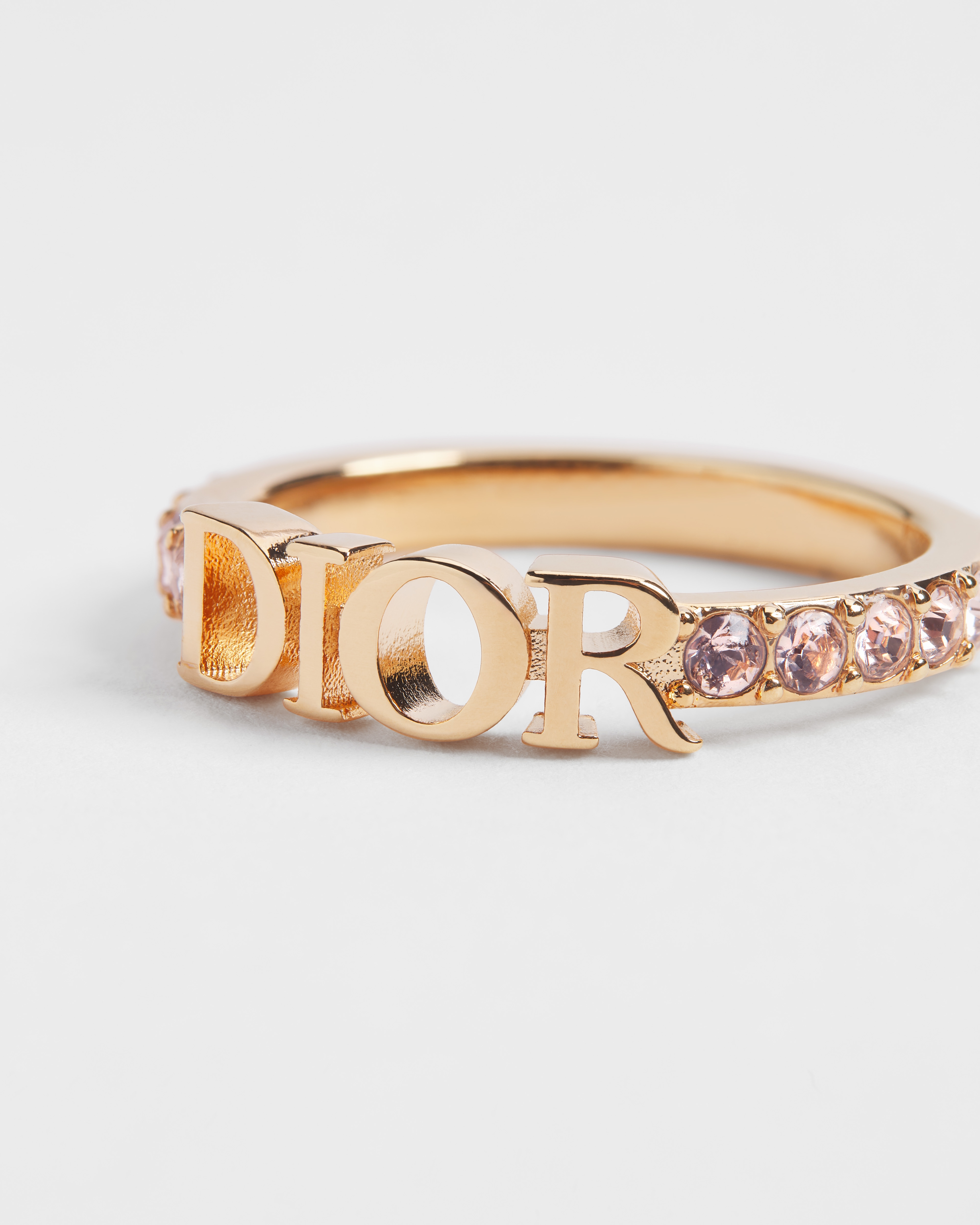 Dio(r)evolution Ring Pink-Finish Metal and Silver-Tone Crystals | DIOR