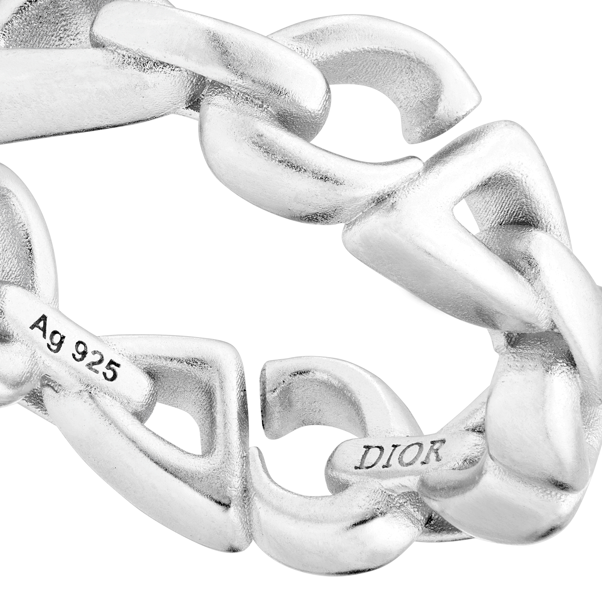CD30 Chain Link Ring Silver | DIOR
