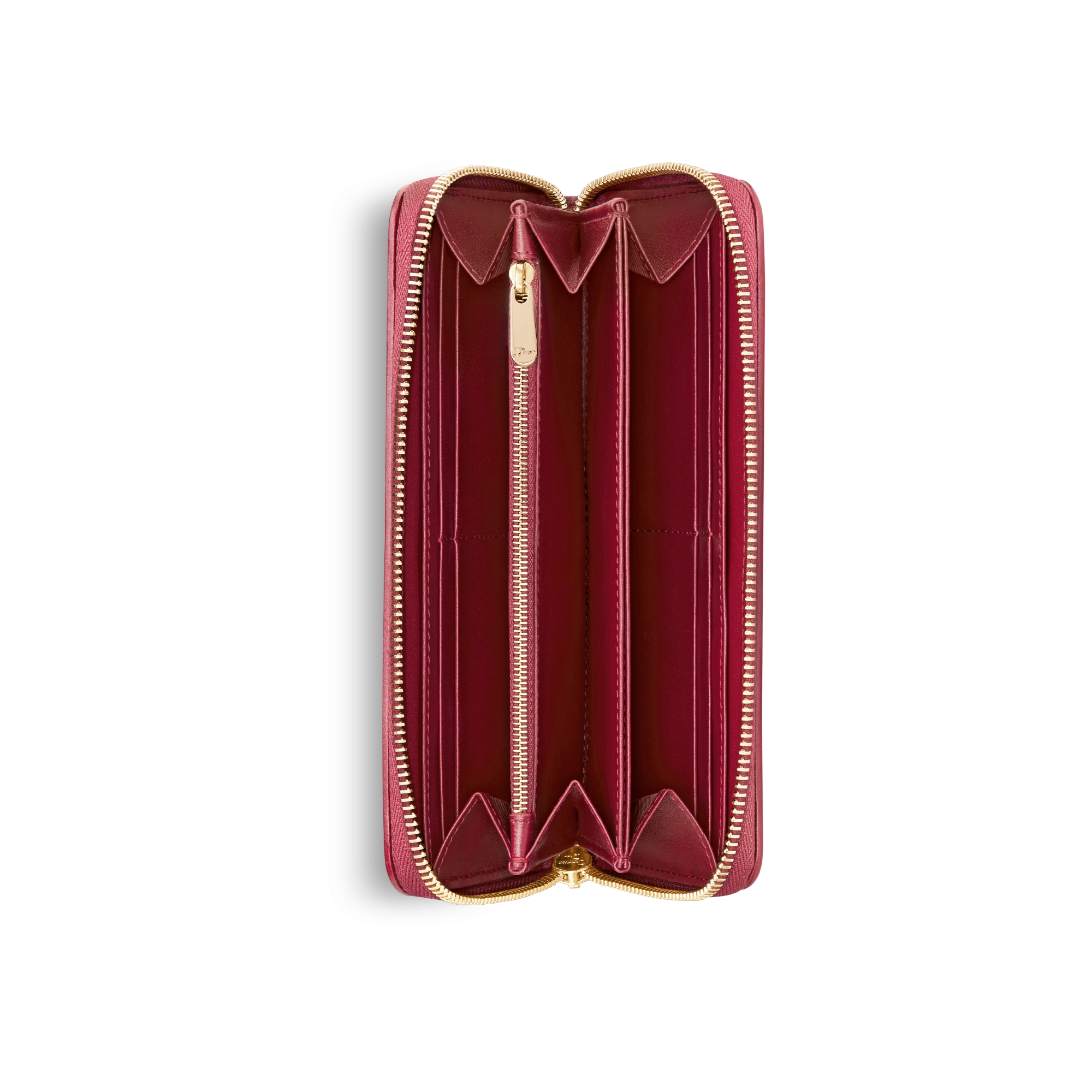Lady Dior Voyageur Wallet Cherry Red Cannage Lambskin | DIOR