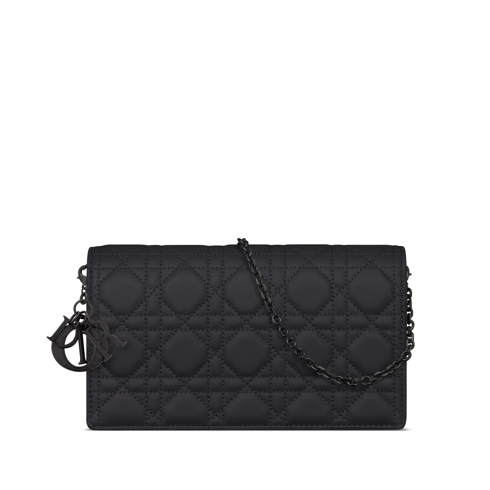 Mini Lady Dior Bag Black Ultramatte Cannage Calfskin | DIOR