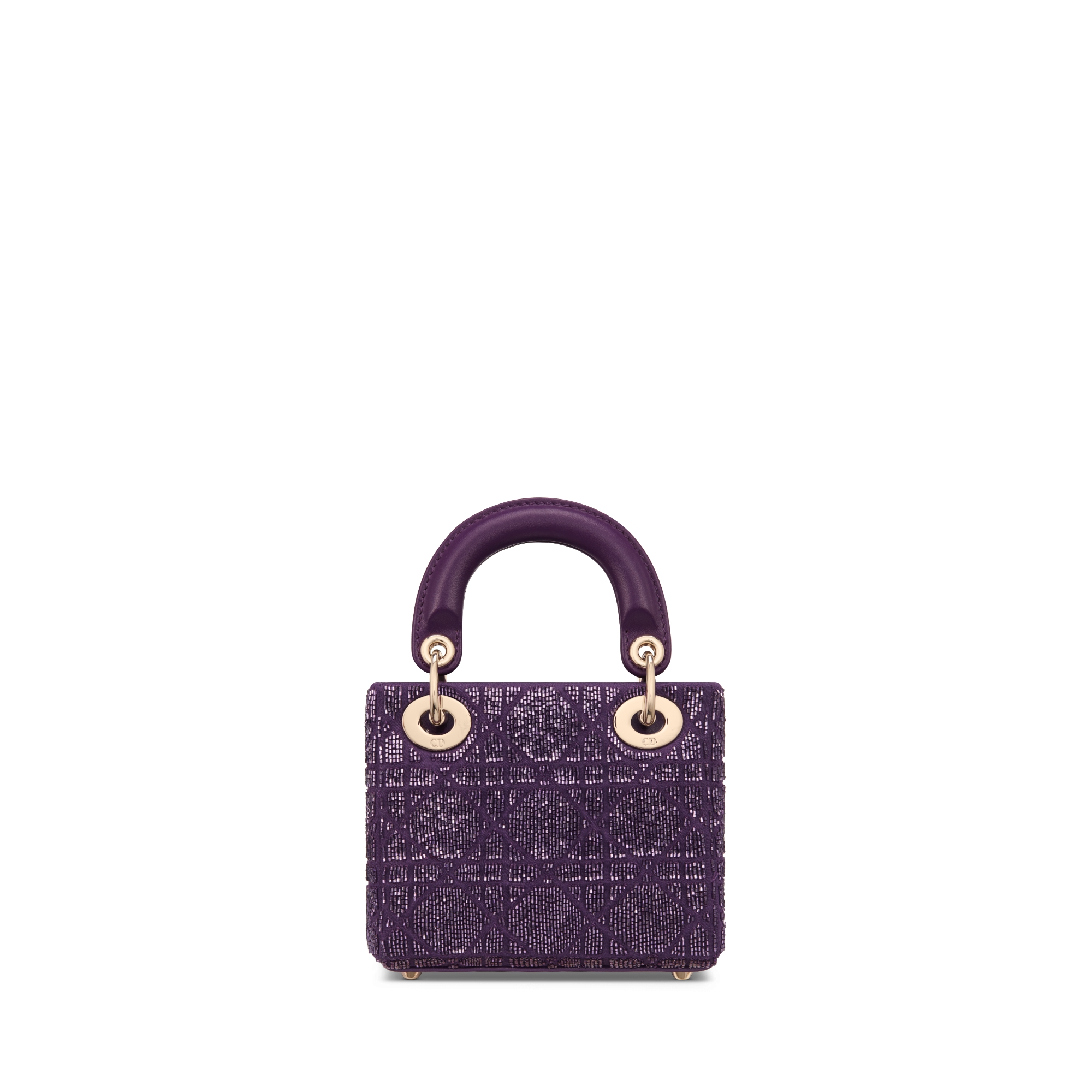 Microborsa Lady Dior – Dior Or Cotone con ricamo Cannage in microperle ...