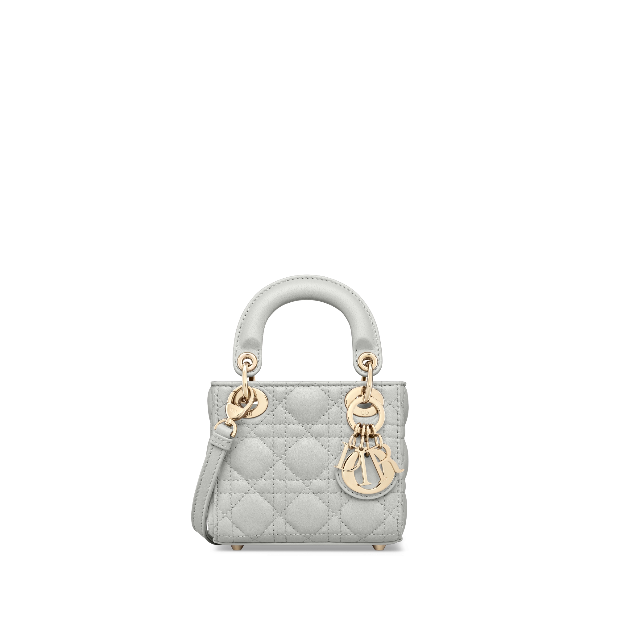 Lady Dior Micro Bag Cloud Blue Cannage Lambskin | DIOR