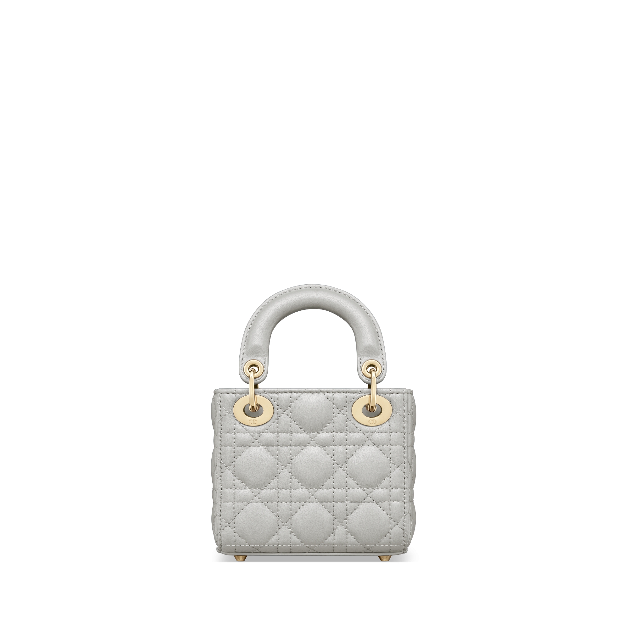 Lady Dior Micro Bag Cloud Gray Cannage Lambskin | DIOR