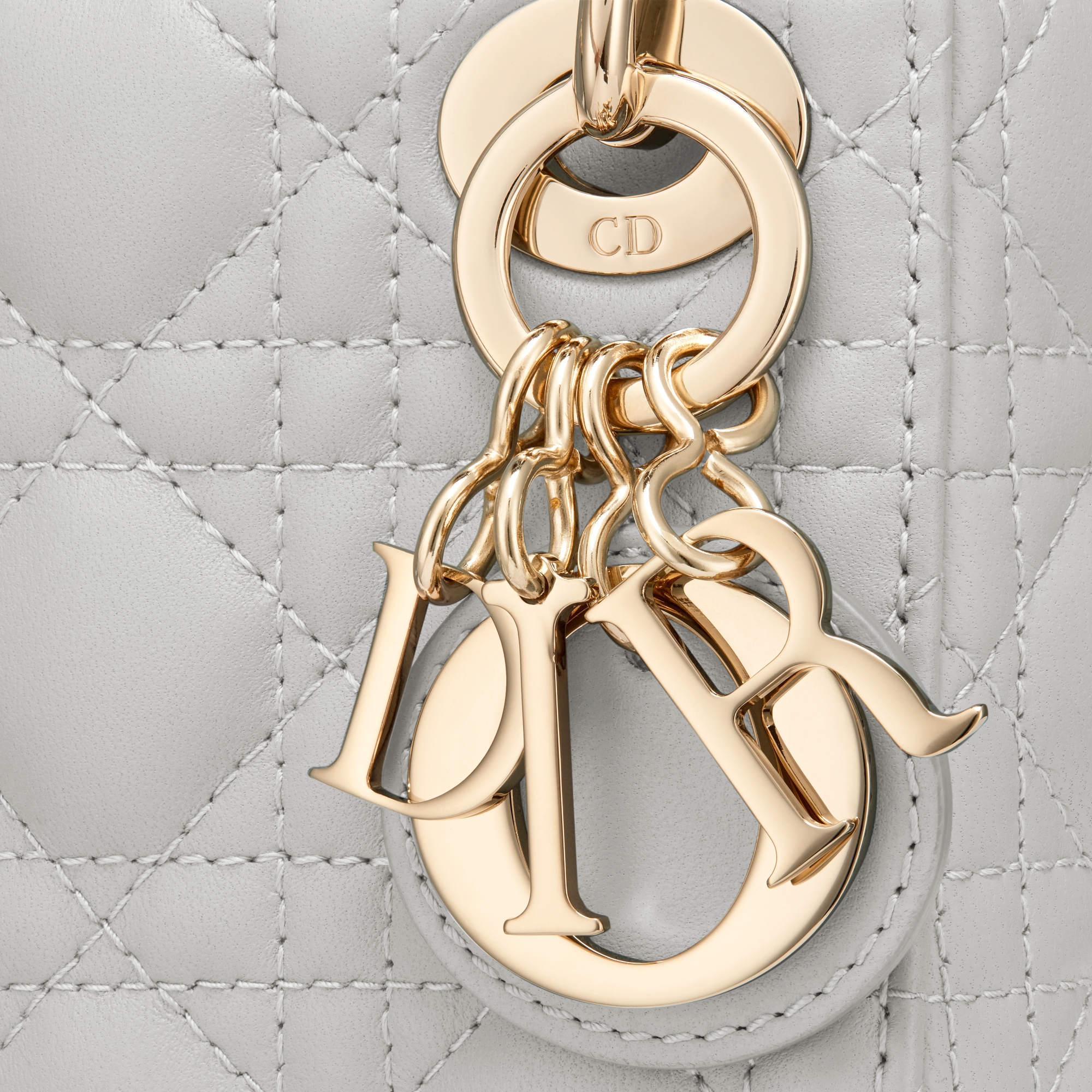 Lady Dior Micro Bag Cloud Gray Cannage Lambskin | DIOR