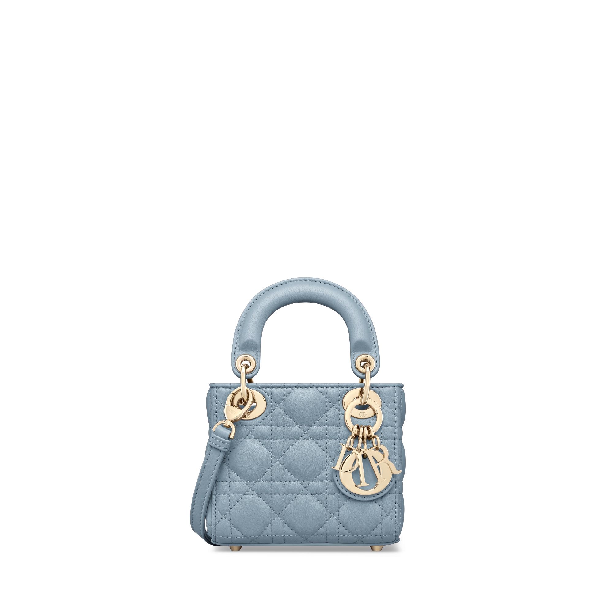 Lady Dior Micro Bag Latte Cannage Lambskin | DIOR