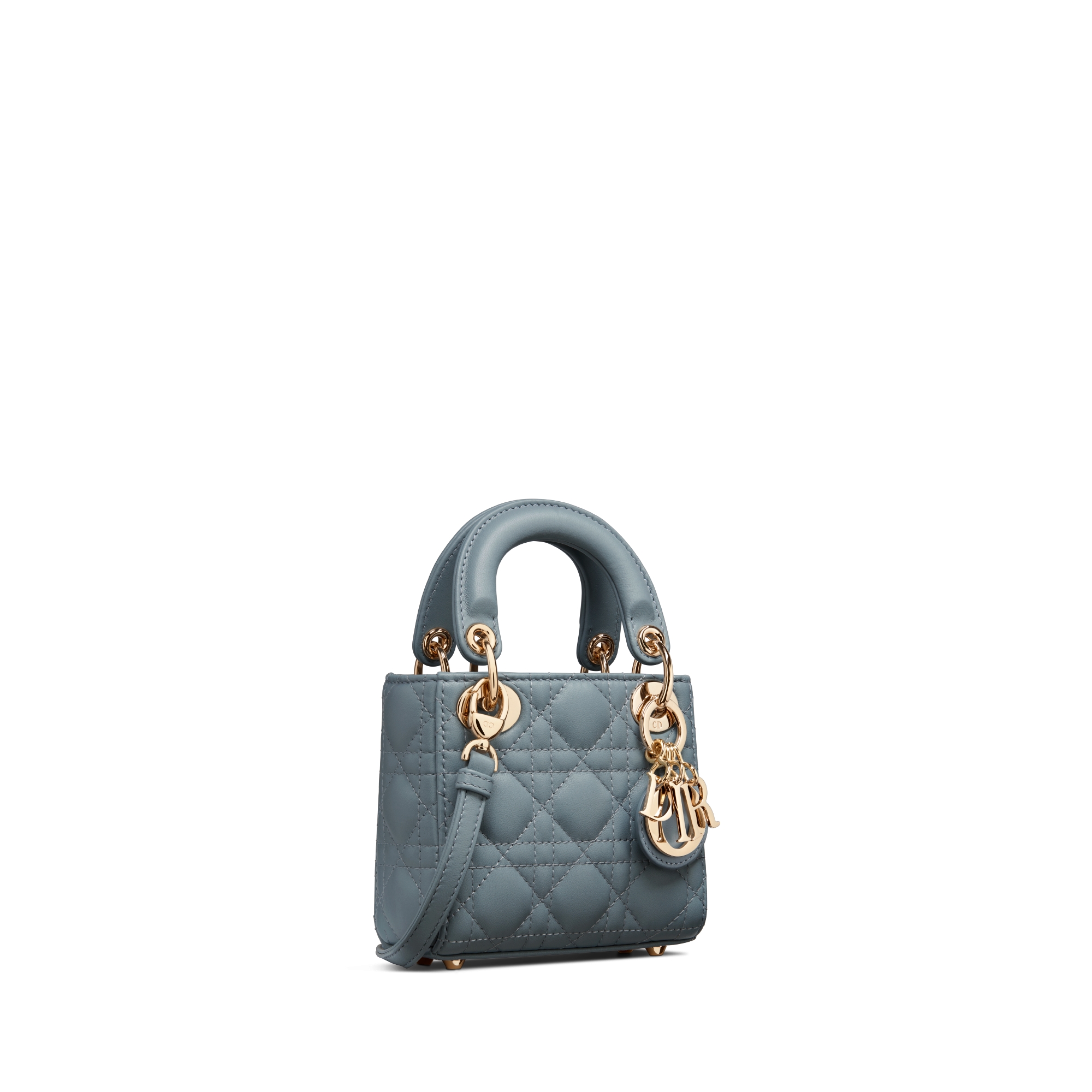 Lady Dior Micro Bag Cloud Blue Cannage Lambskin | DIOR