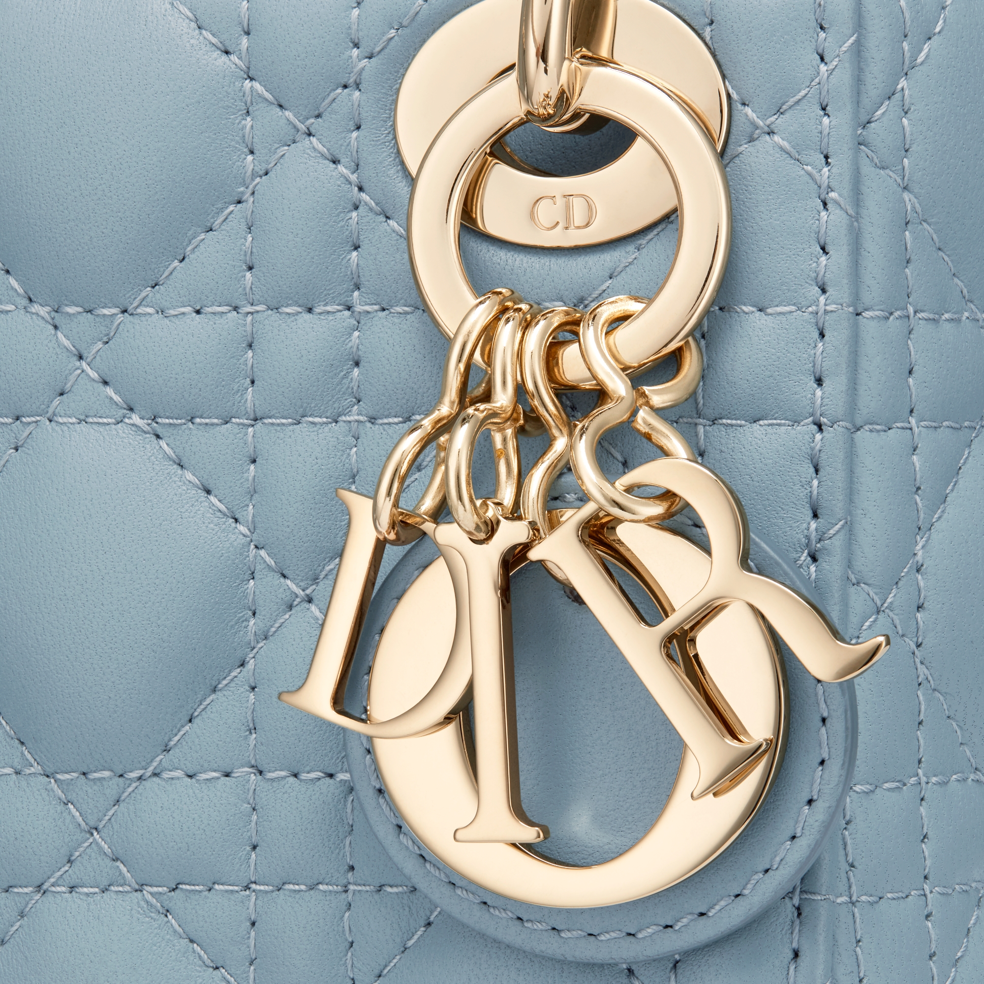 Lady Dior Micro Bag Cloud Blue Cannage Lambskin | DIOR