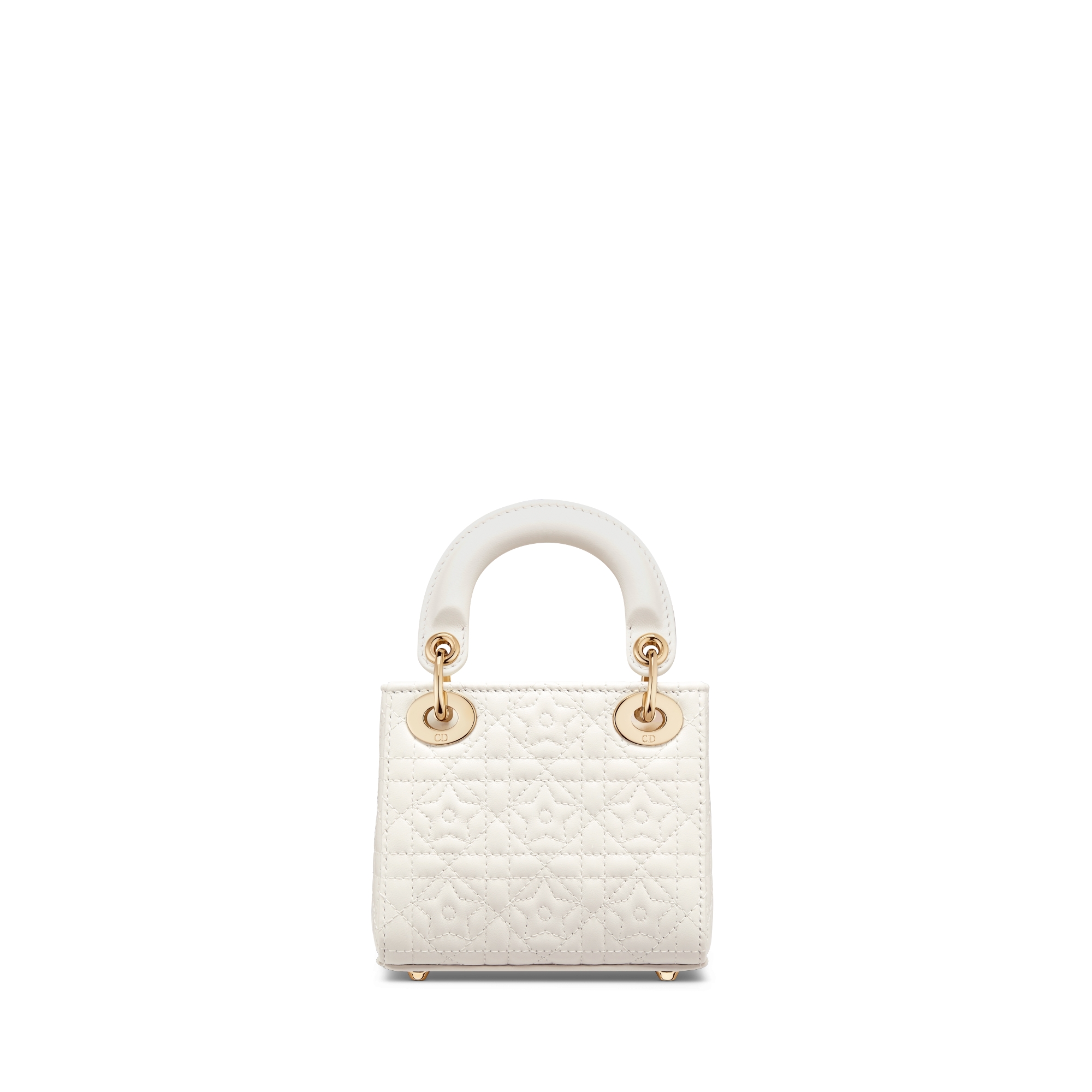 Lady Dior Micro Bag Latte Cannage Lambskin with Star Motif | DIOR