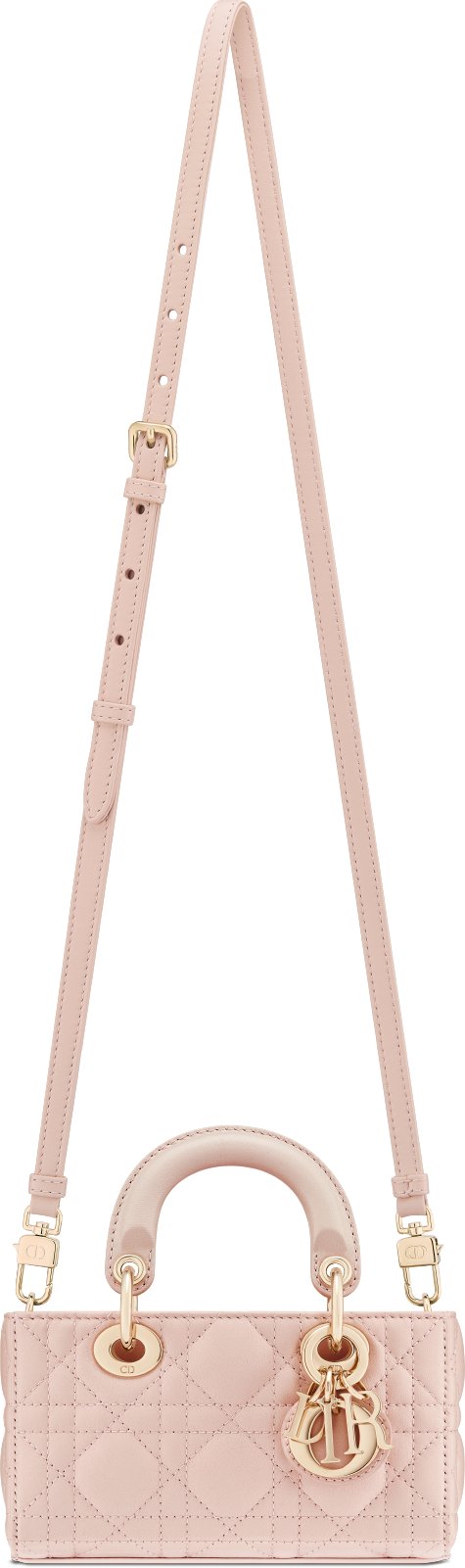 Lady D-Joy Micro Bag Powder Pink Cannage Lambskin | DIOR