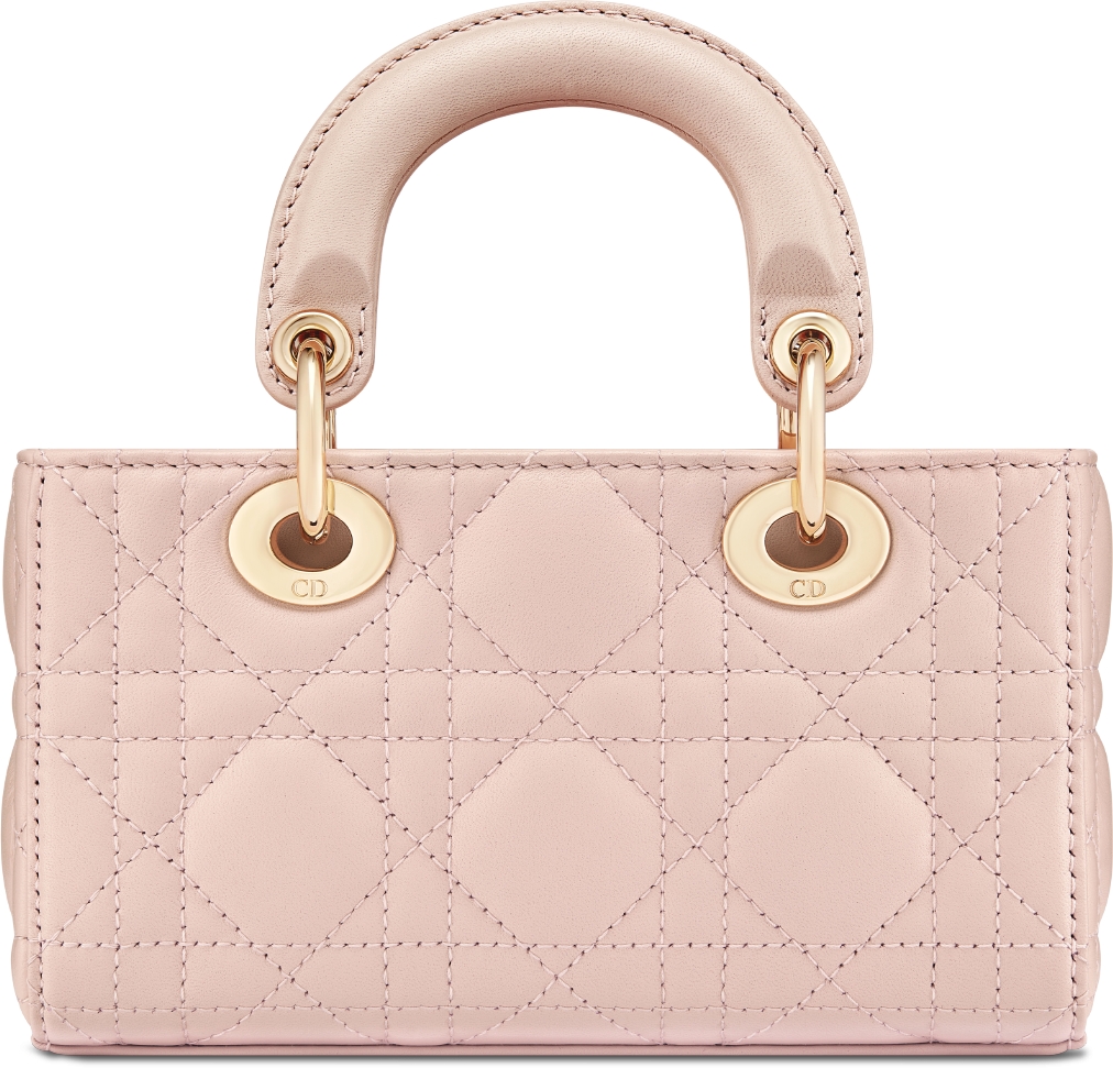 Lady D-Joy Micro Bag Powder Pink Cannage Lambskin | DIOR