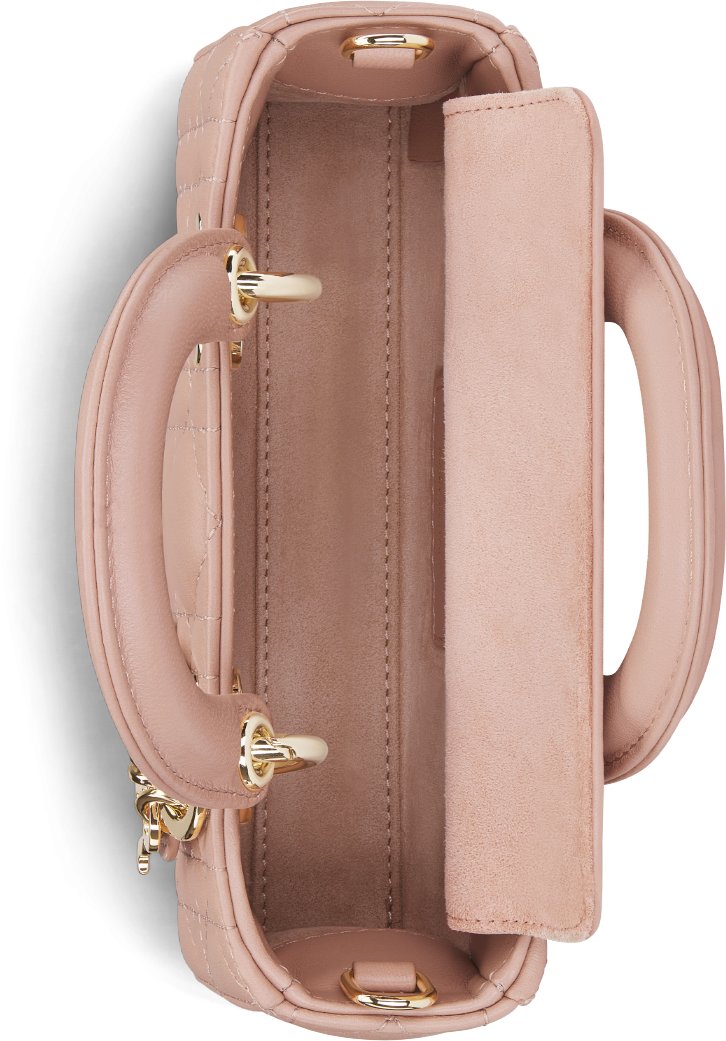Lady D-Joy Micro Bag Rose des Vents Cannage Lambskin | DIOR