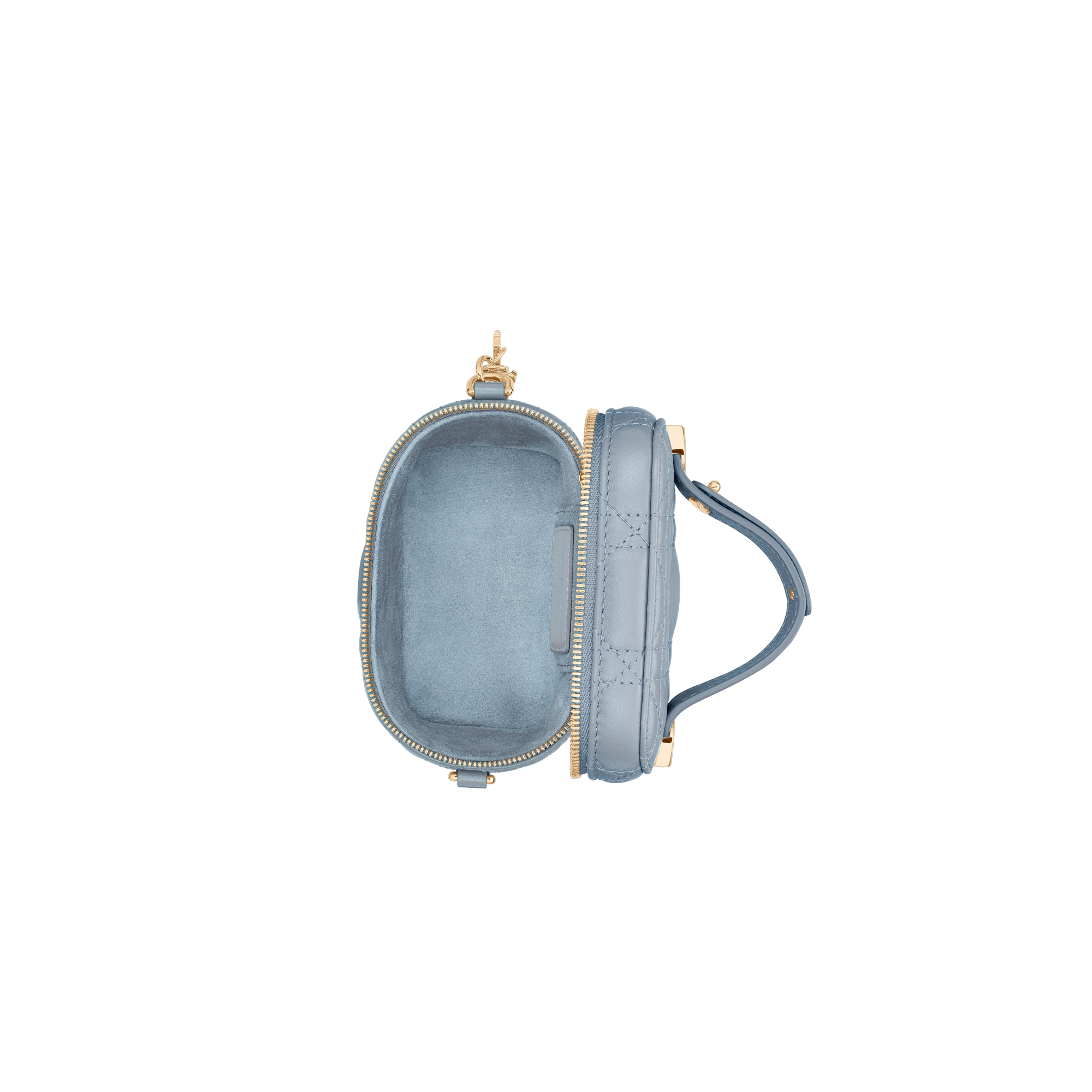 Lady Dior Micro Vanity Case Cloud Blue Cannage Lambskin | DIOR