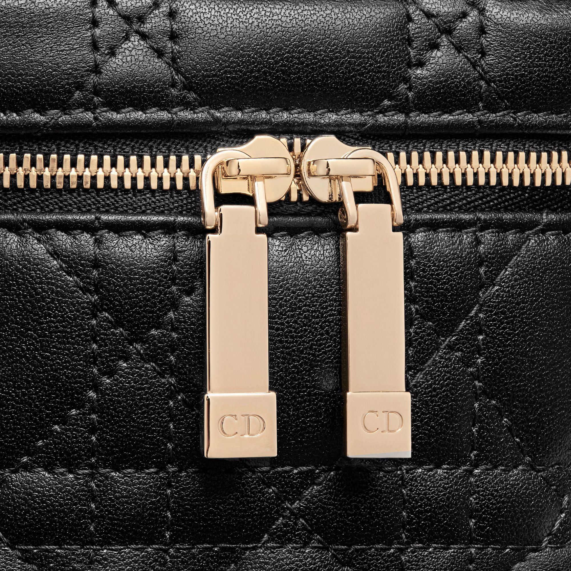 Lady Dior Micro Vanity Case Black Cannage Lambskin | DIOR