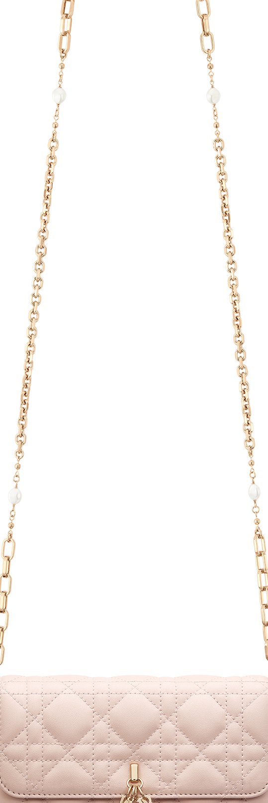 My Dior - Dior Talk Phone Pouch Powder Pink Cannage Lambskin | DIOR