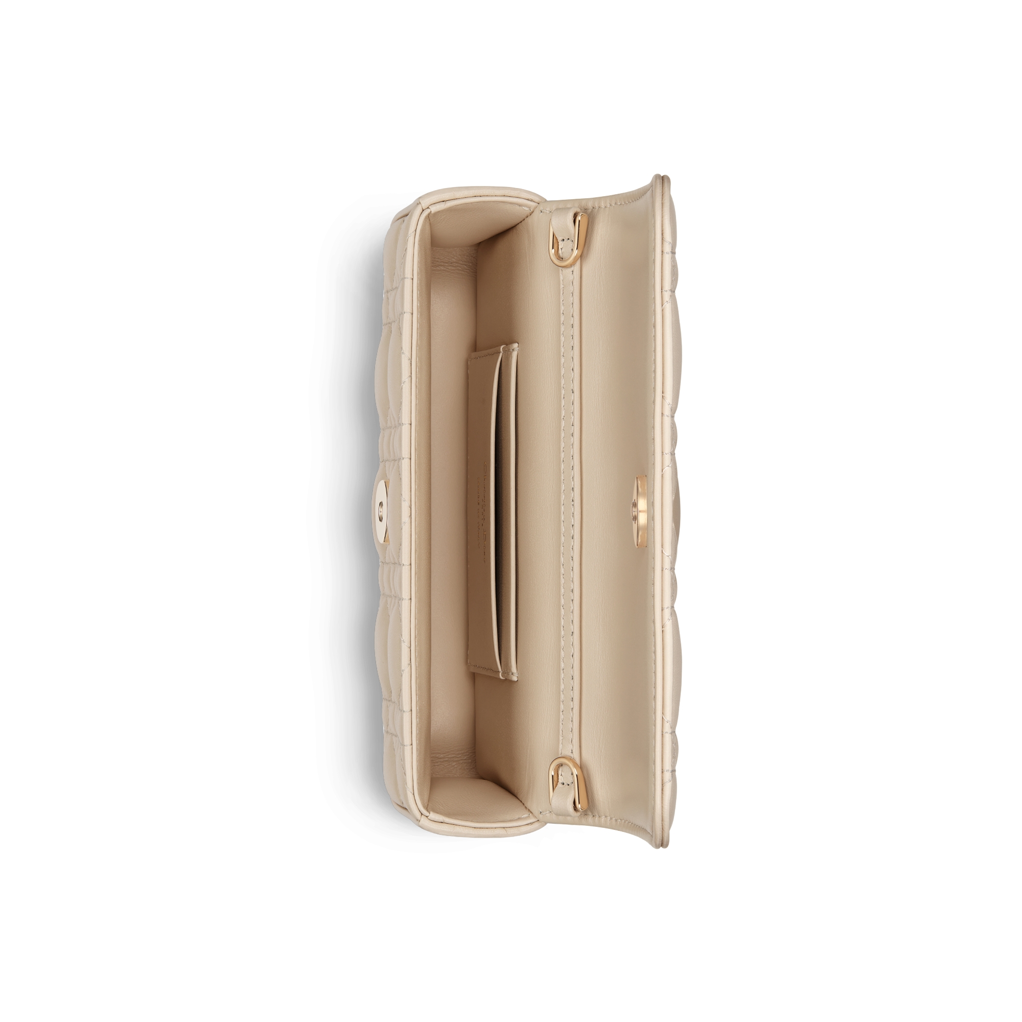 My Dior - Dior Talk Phone Pouch Light Ivory Cannage Lambskin | DIOR