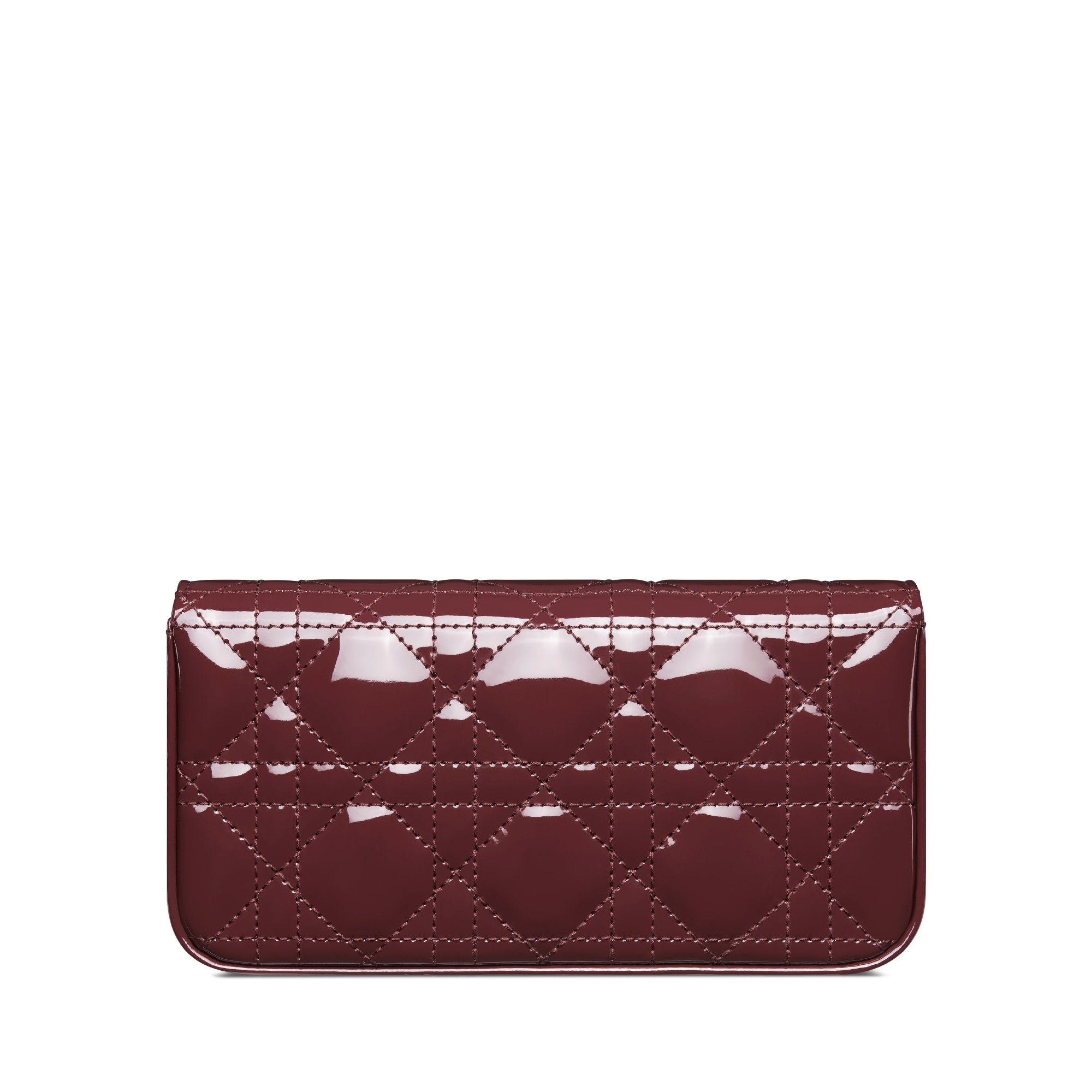 My Dior - Dior Talk Phone Pouch Dahlia Red Patent Cannage Calfskin | DIOR