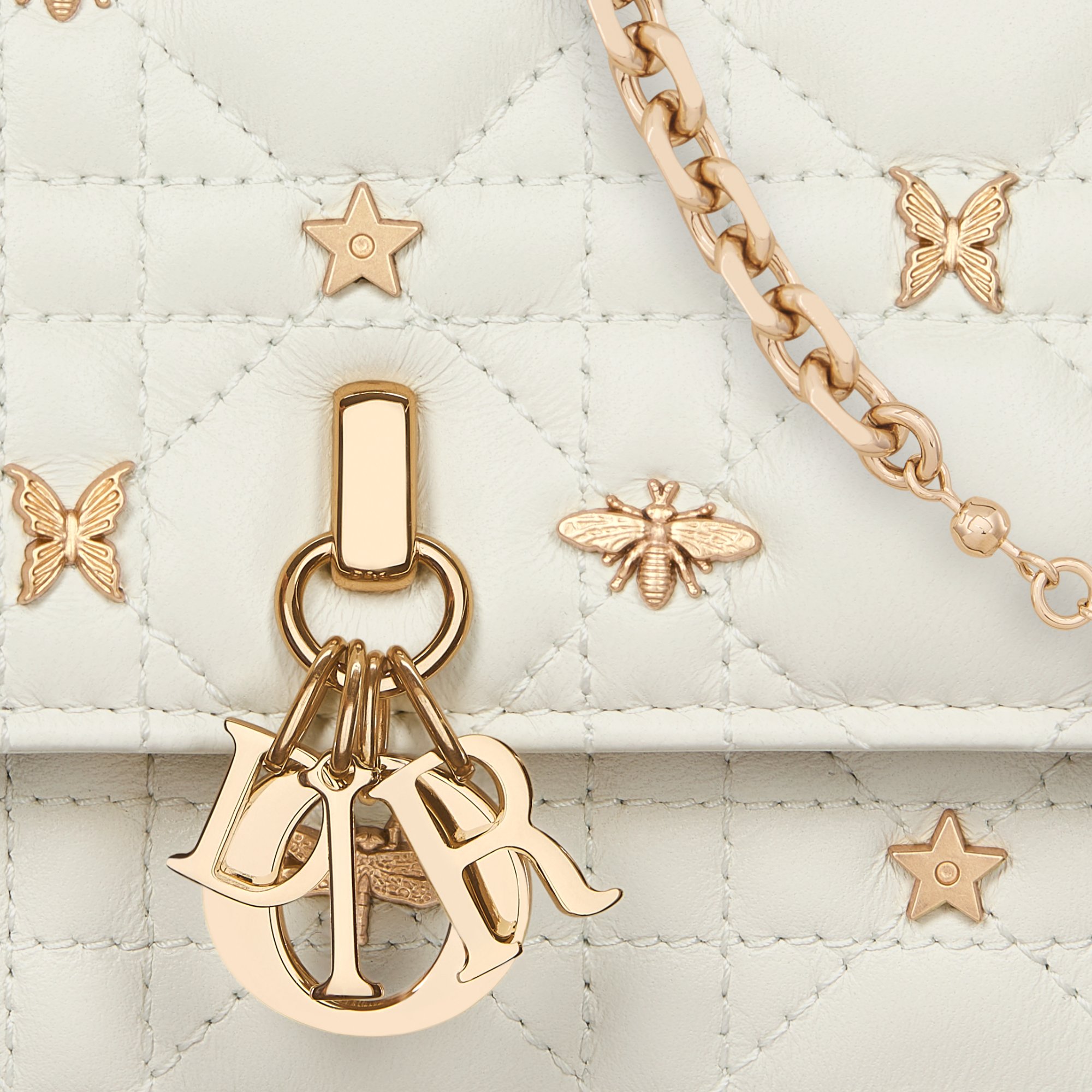 My Dior Mini Bag Latte Cannage Lambskin with Gold-Finish Dragonfly ...