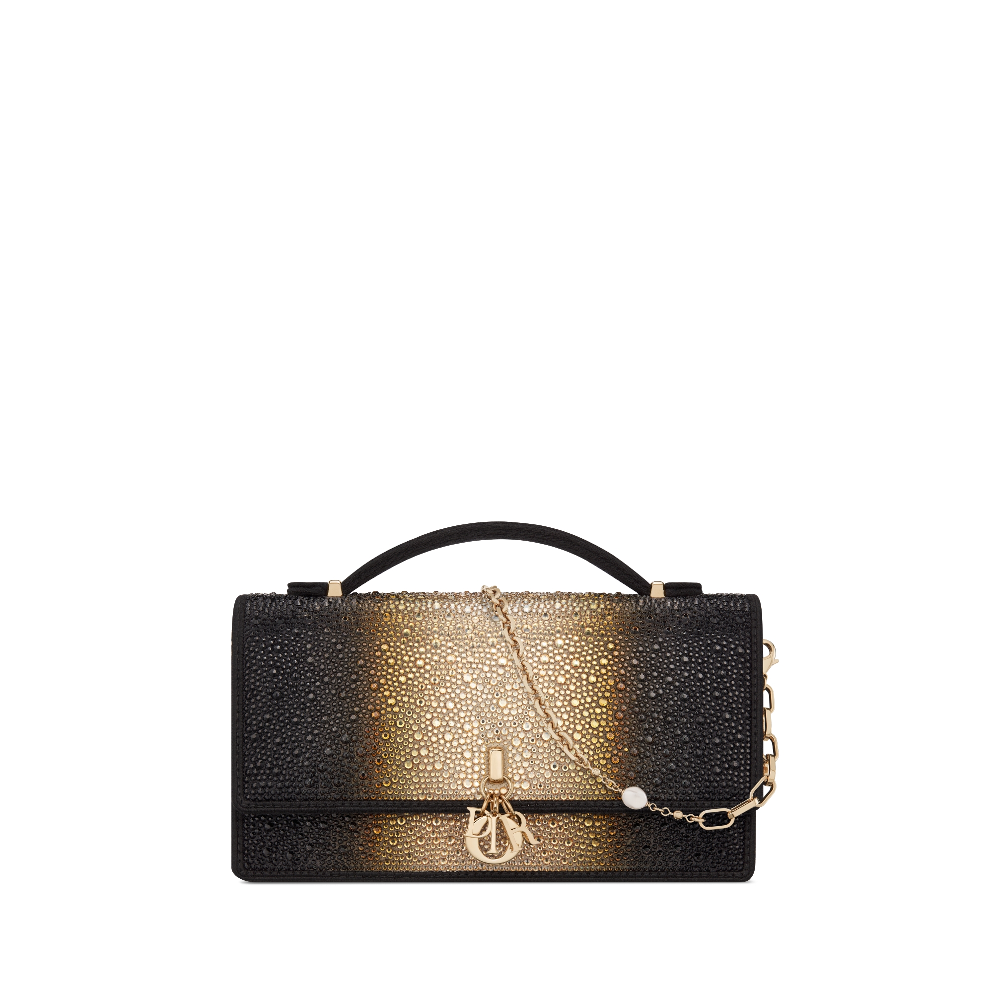 Dior Or My Dior Mini Bag Embroidery Embellished with Gradient Gold-Tone ...