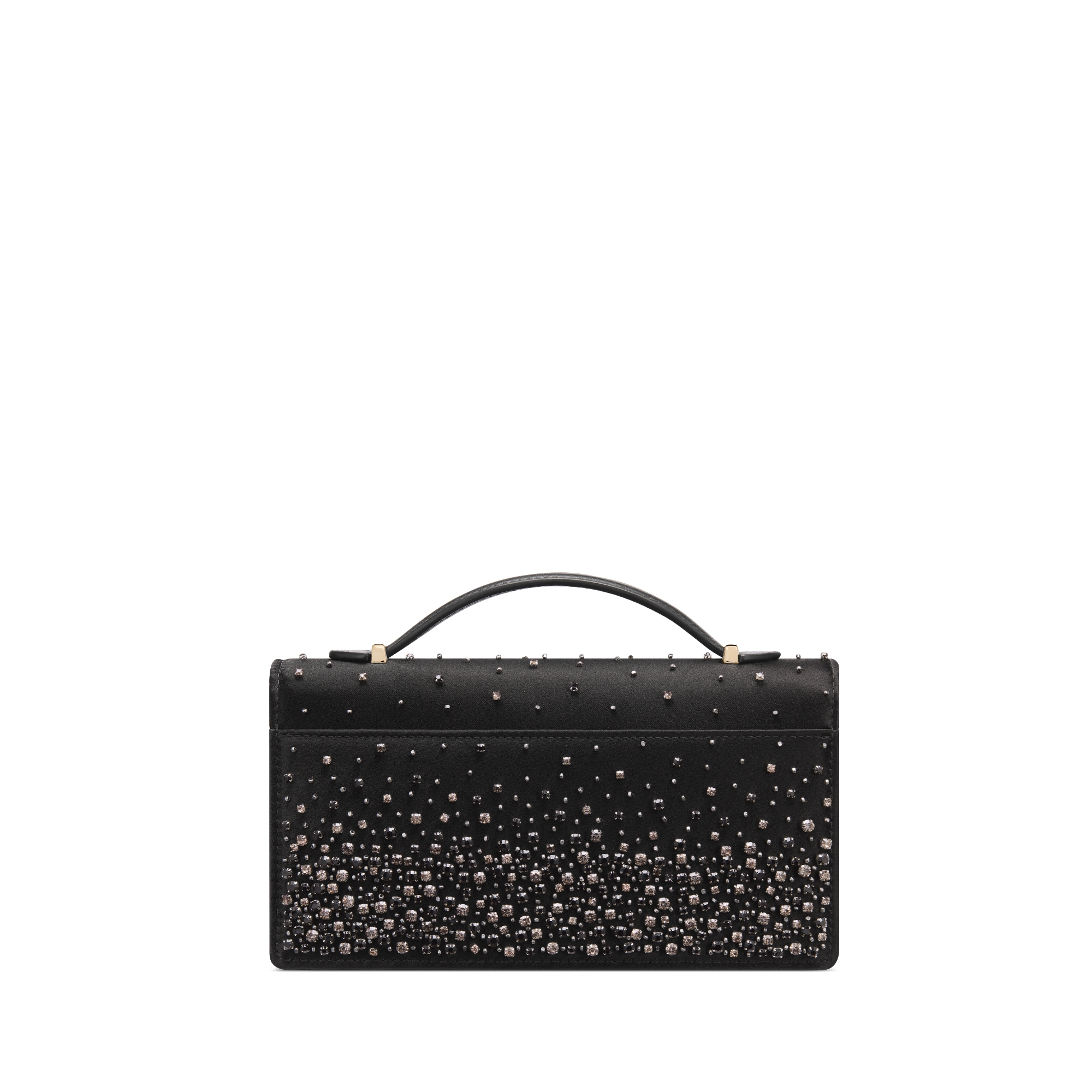 My Dior Mini Bag Black Strass-Embroidered Satin | DIOR