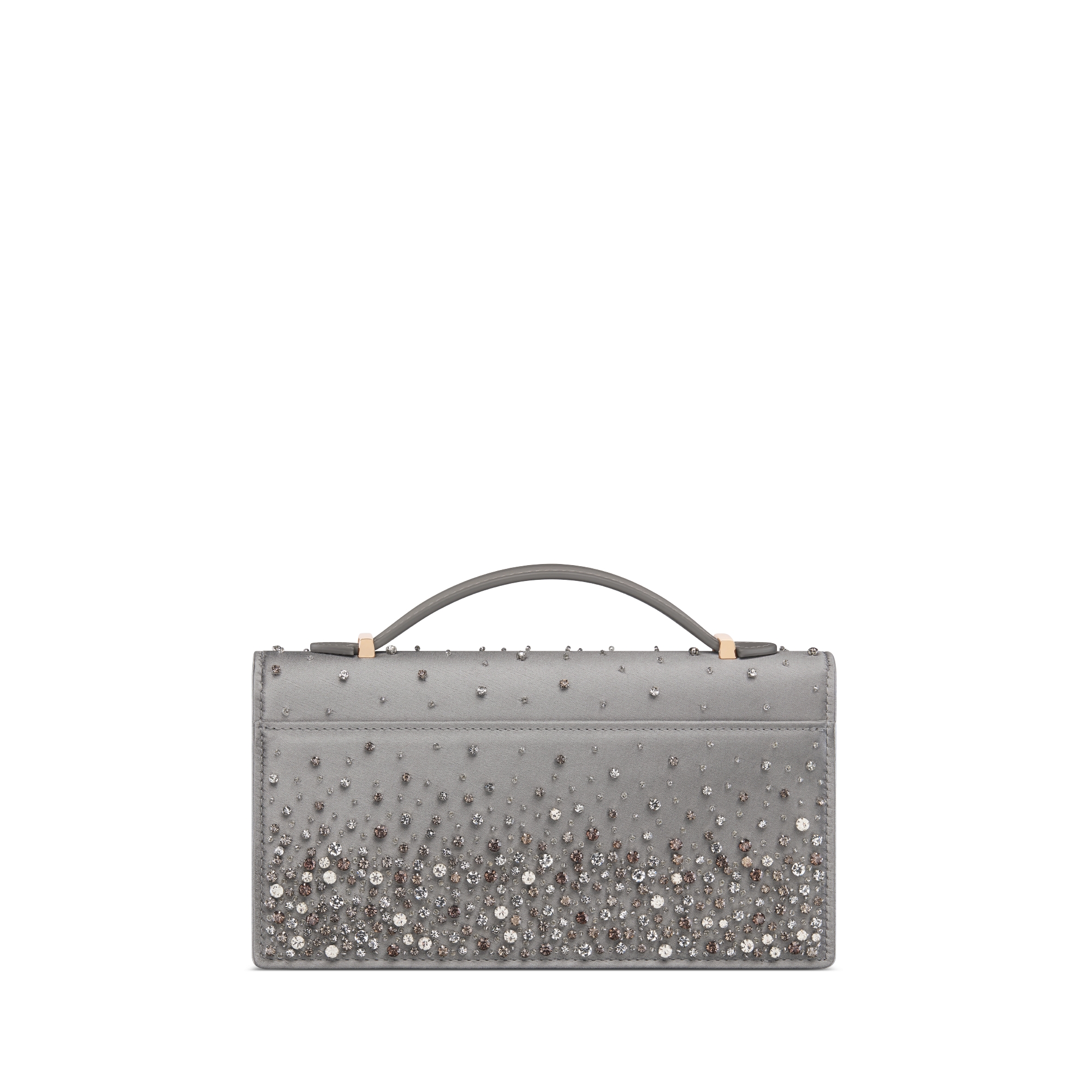 My Dior Mini Bag Gray Strass-Embroidered Satin | DIOR