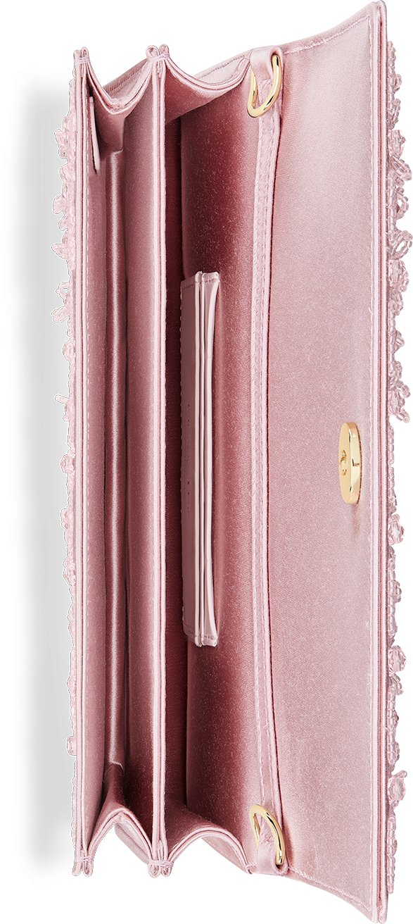 My Dior Mini Bag Pink Satin Embroidered with Beads | DIOR