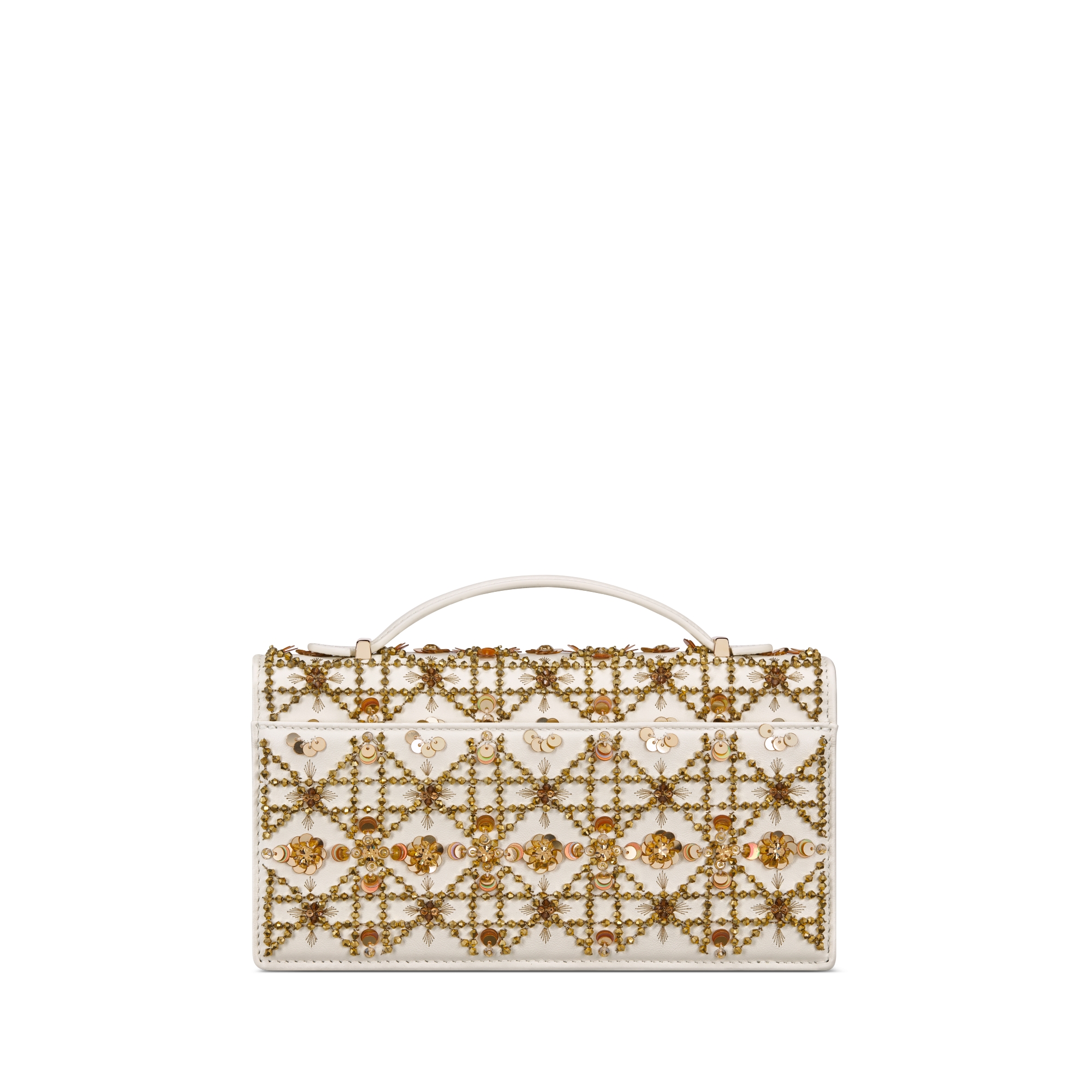 Minibolso My Dior - Dior Or Piel de becerro Cannage color latte bordada ...