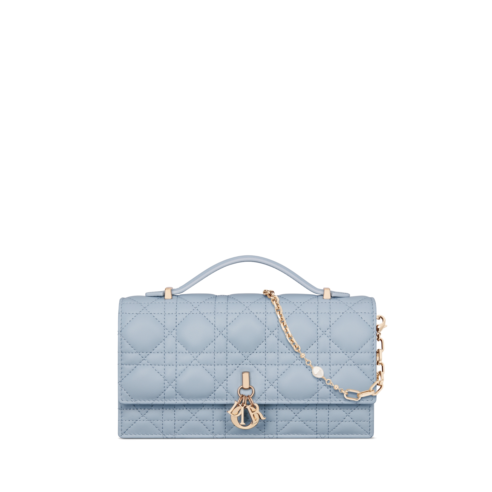 Dior Ballet Flat Blue Cannage Embroidered Denim | DIOR