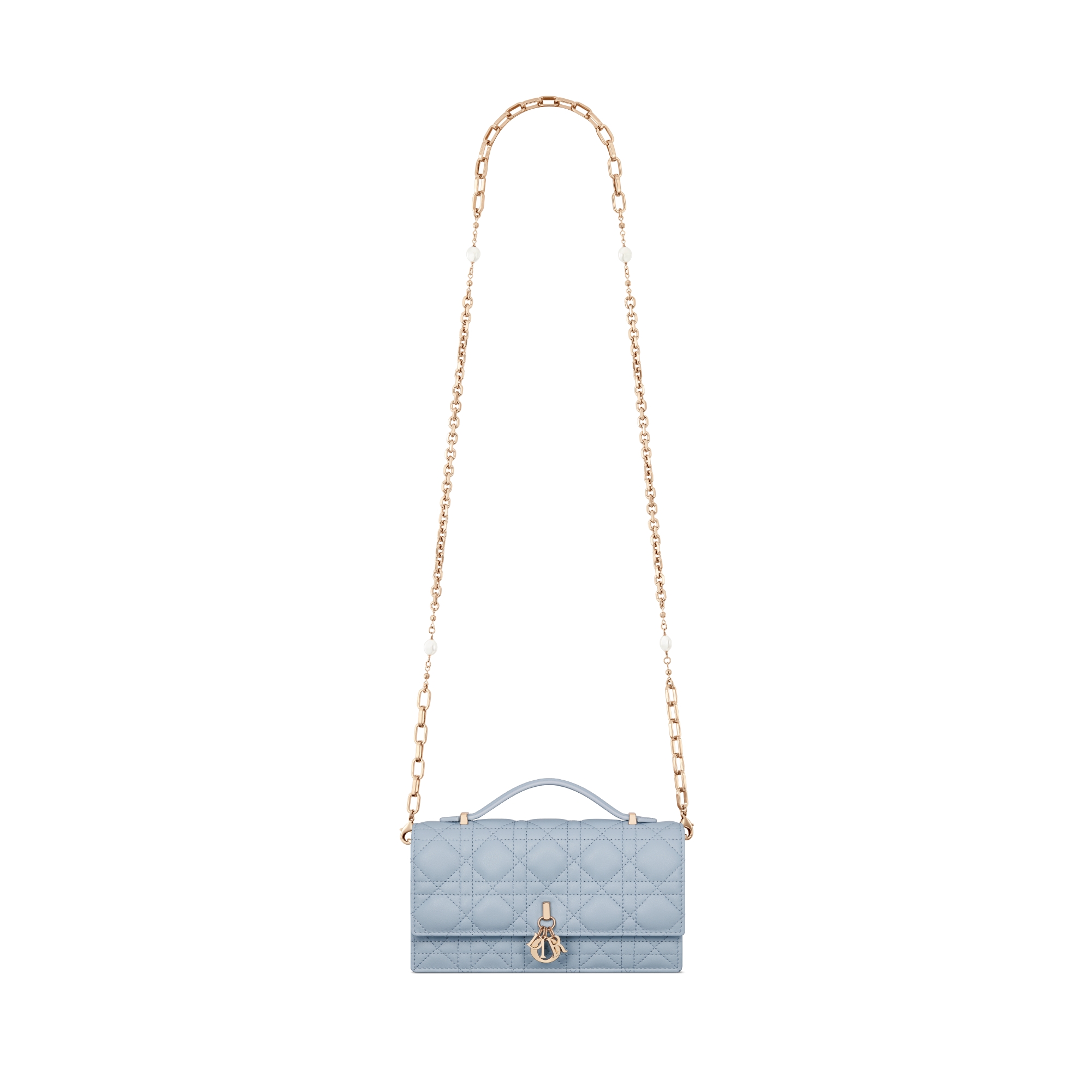 My Dior Mini Bag Pale Blue Cannage Lambskin | DIOR