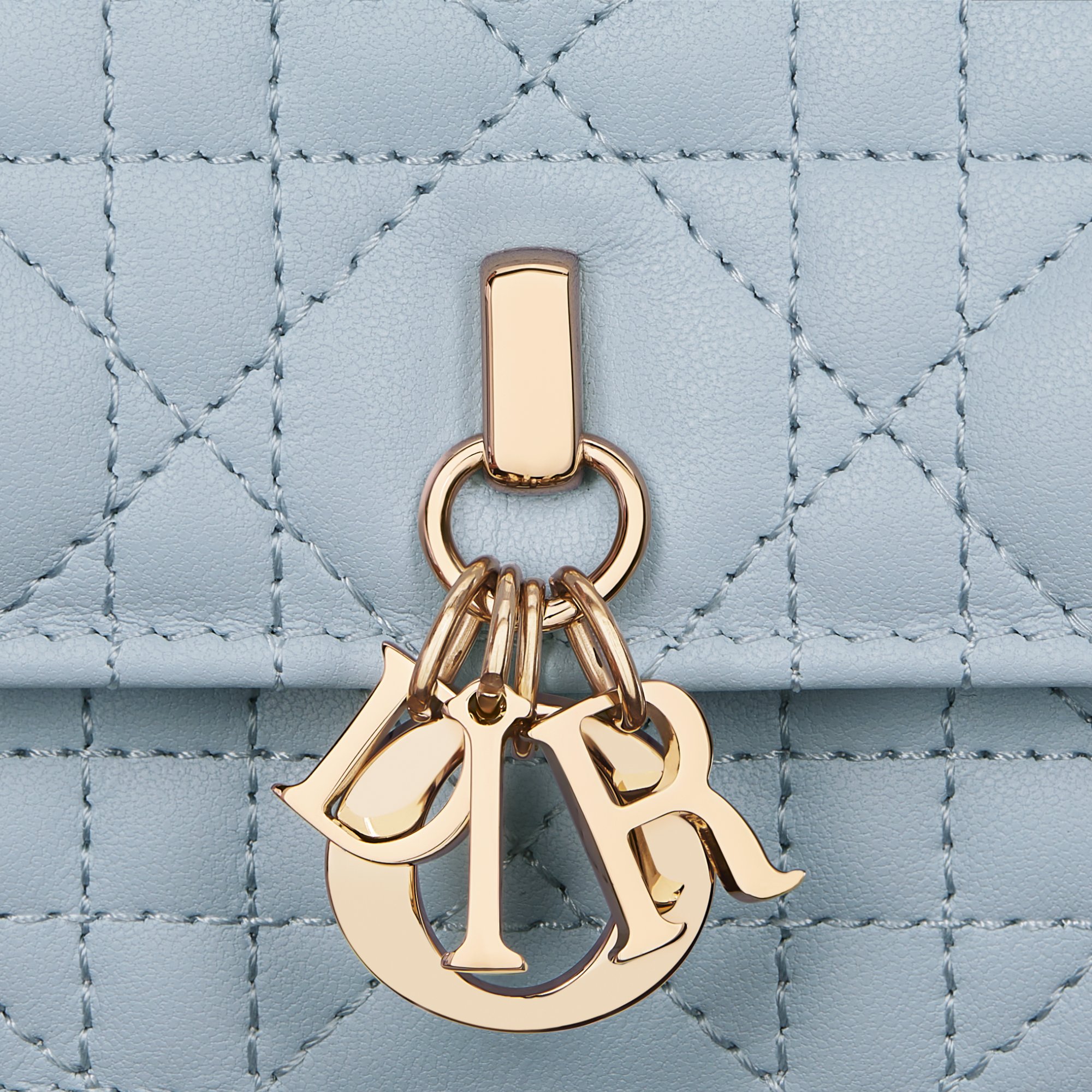 My Dior Mini Bag Pale Blue Cannage Lambskin | DIOR