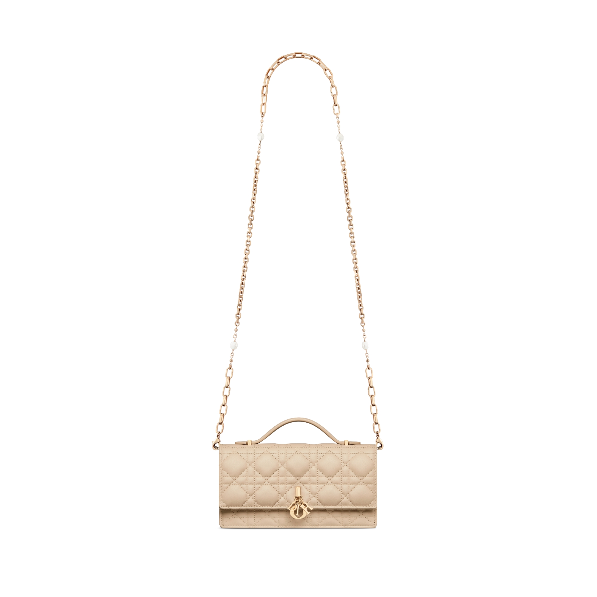 My Dior Mini Bag Powder Beige Cannage Lambskin | DIOR