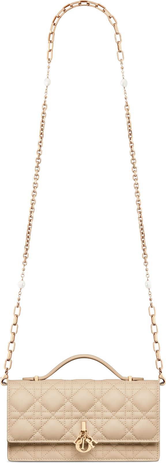 My Dior Mini Bag Powder Beige Cannage Lambskin | DIOR