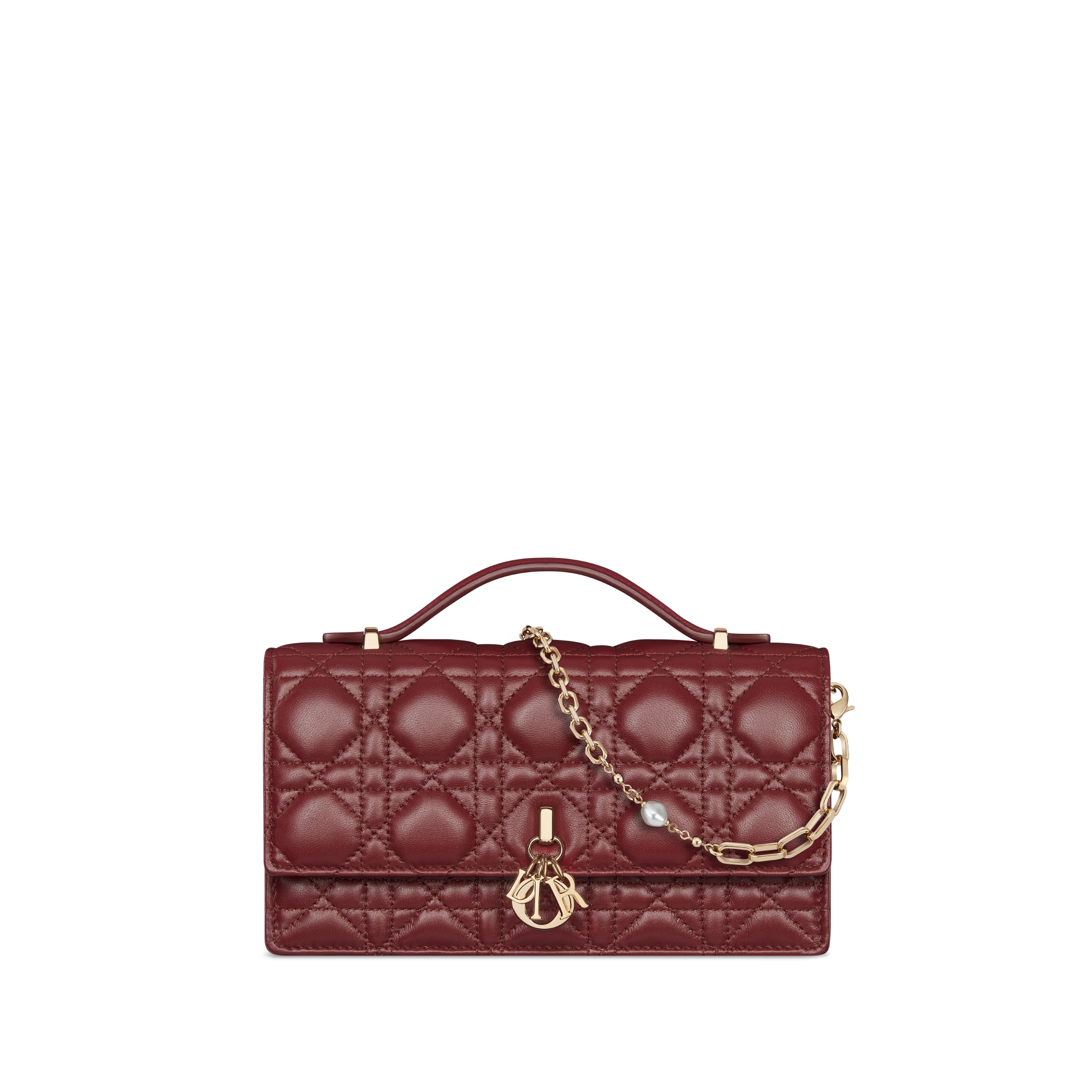 My Dior Mini Bag Burgundy Cannage Lambskin | DIOR
