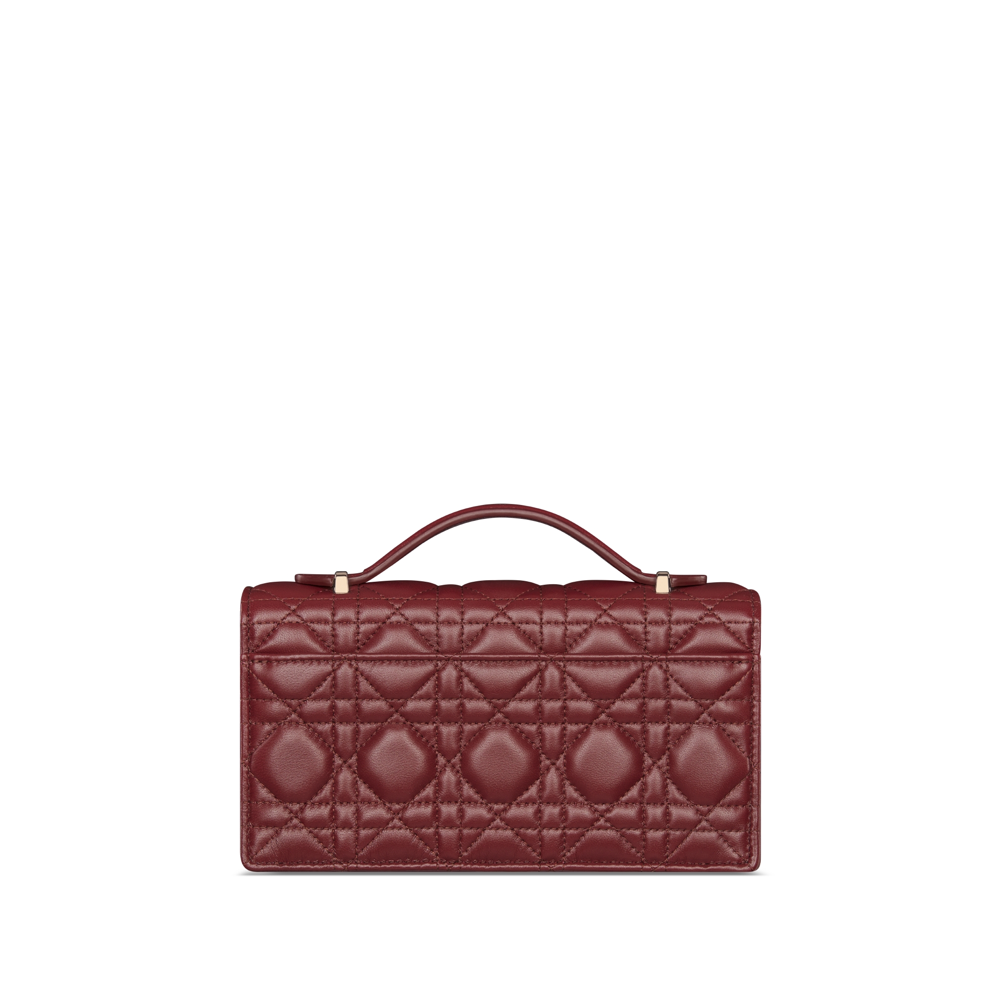 Minibolso My Dior Piel de cordero Cannage borgoña | DIOR