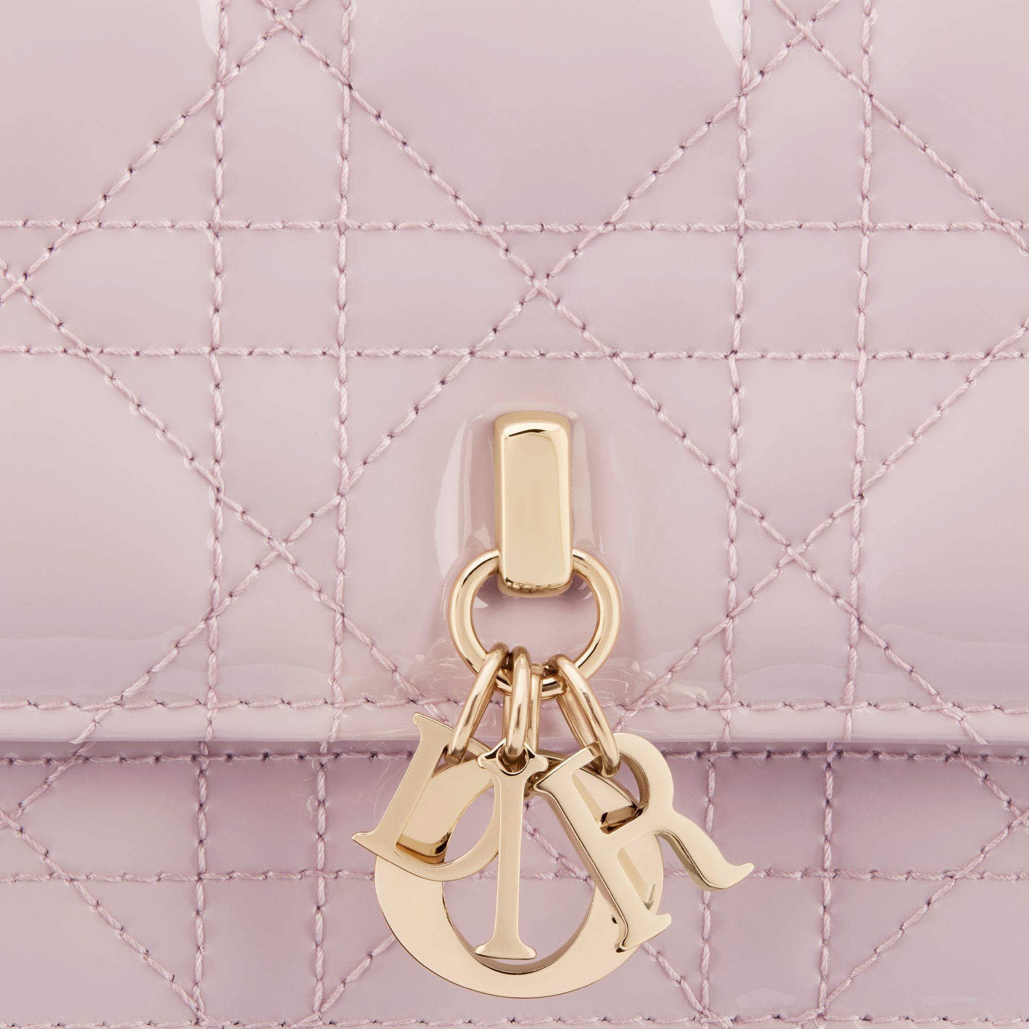 My Dior Mini Bag Pale Pink Patent Cannage Calfskin | DIOR