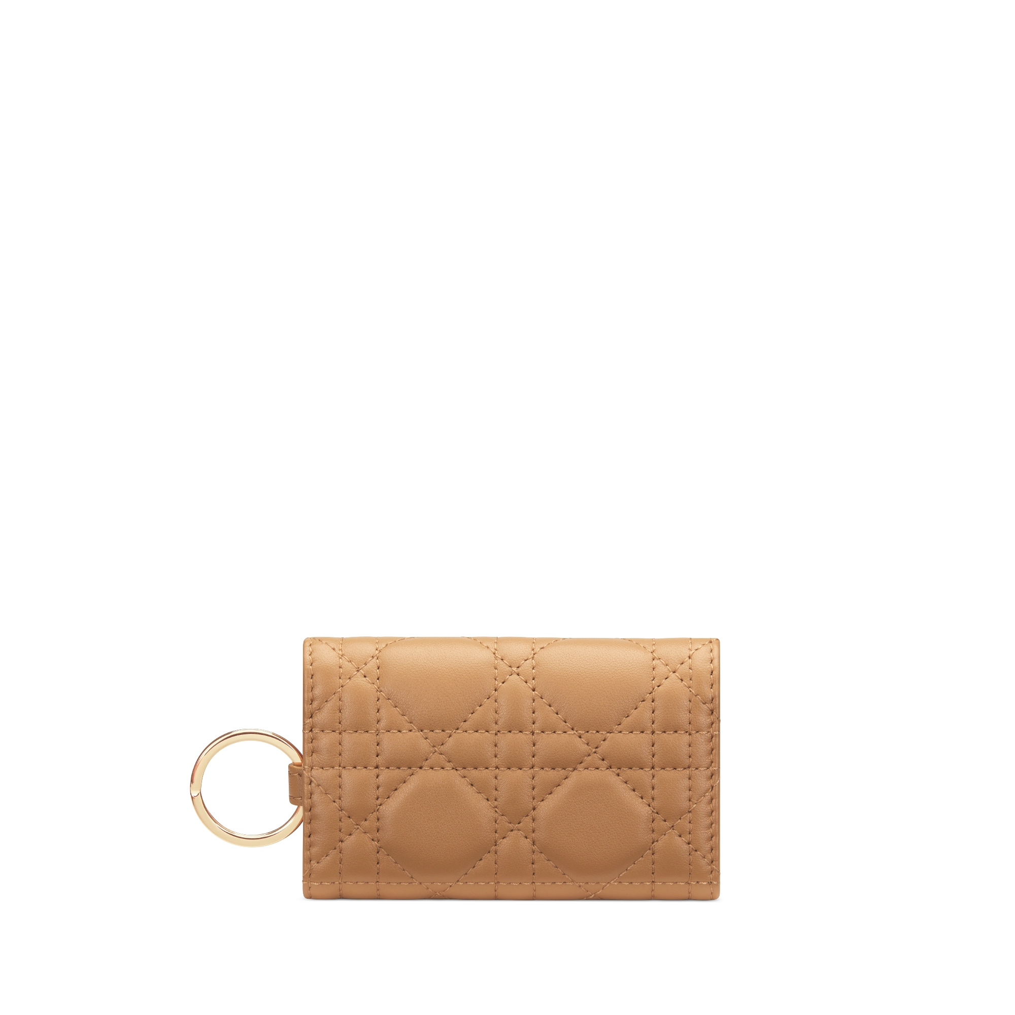 My Dior Aster Key Case Medium Tan Cannage Lambskin | DIOR